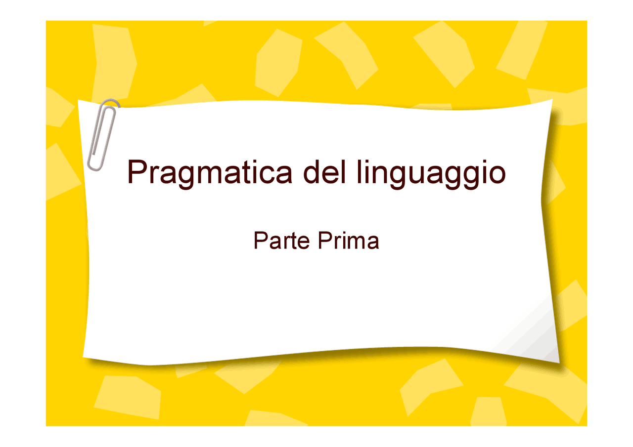 Pragmatica Bianchi 1 Docsity