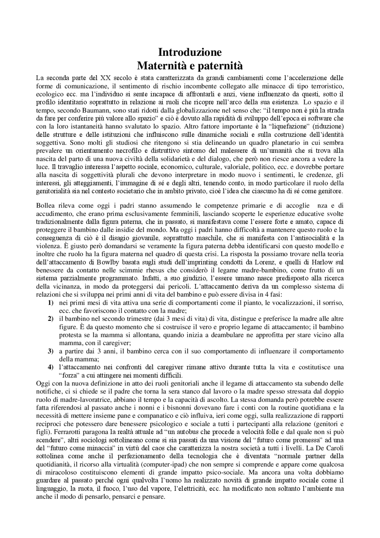 Maternitàepaternità Docsity