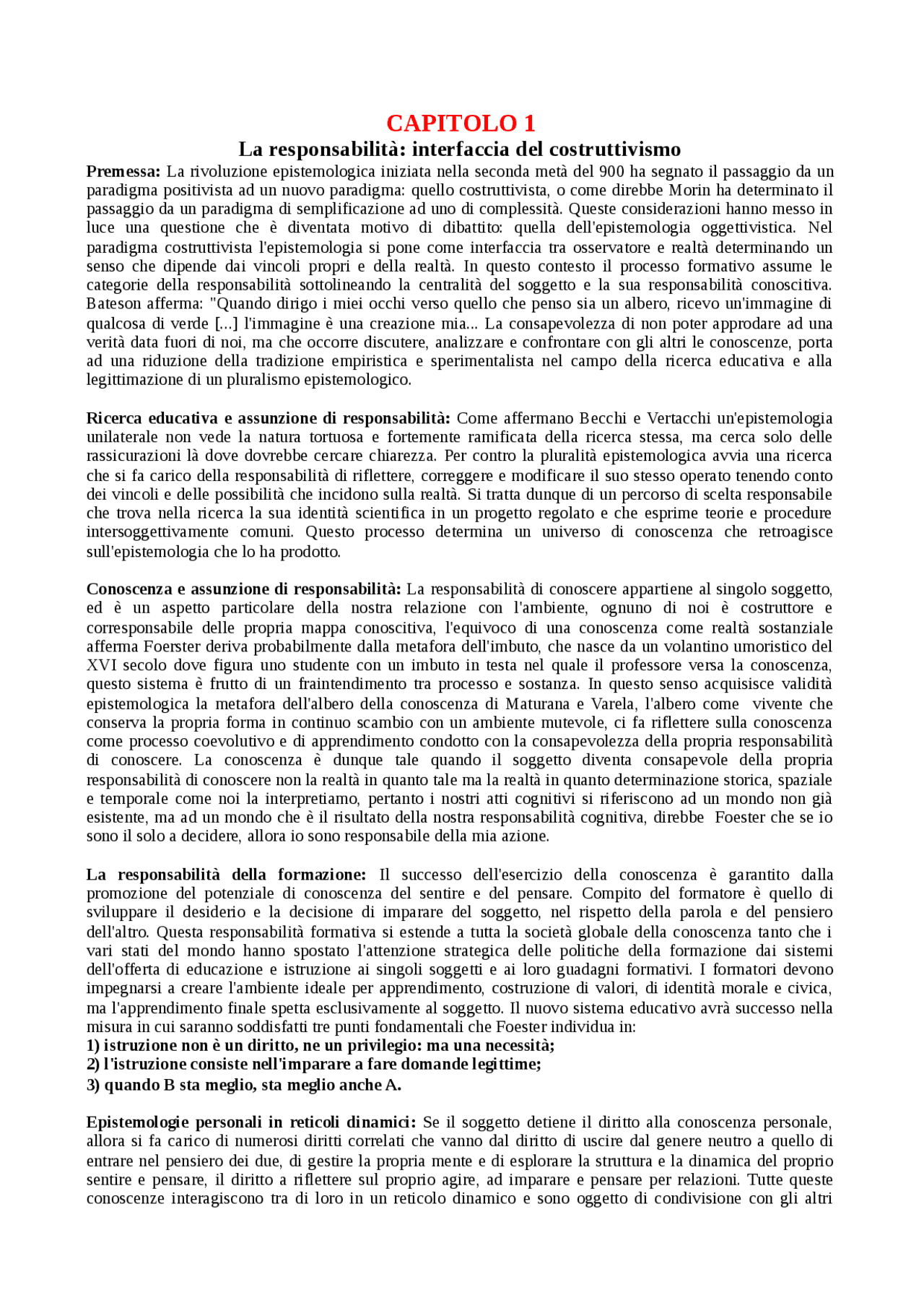 Responsabilità E Formazione Docsity