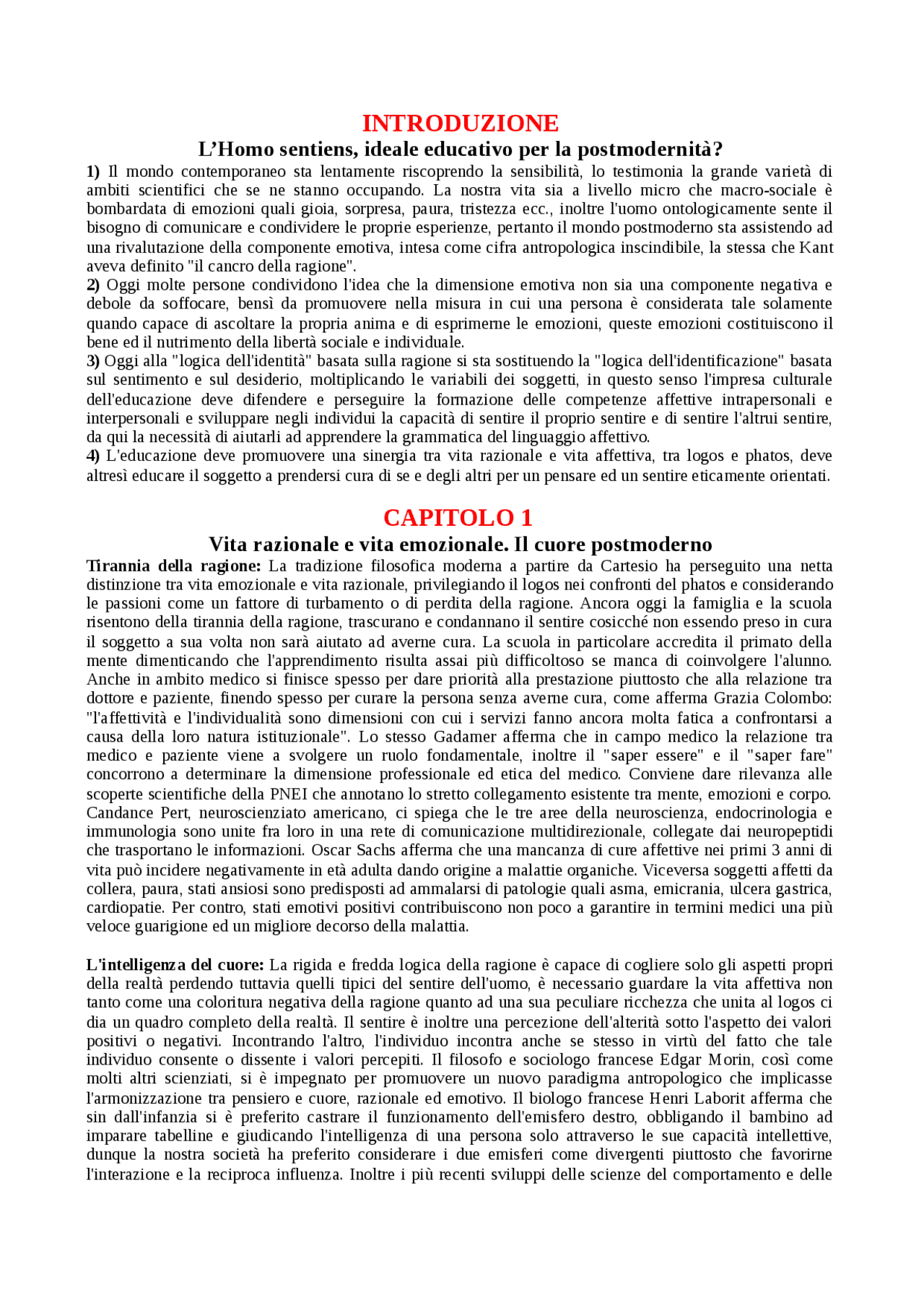 Avere Cura Del Cuore Docsity