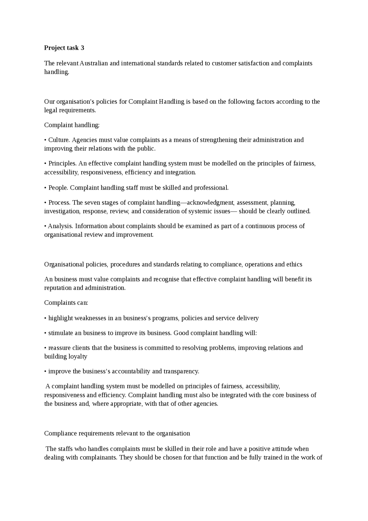 Project Task 3 Analyse Consumer Behaviour Docsity