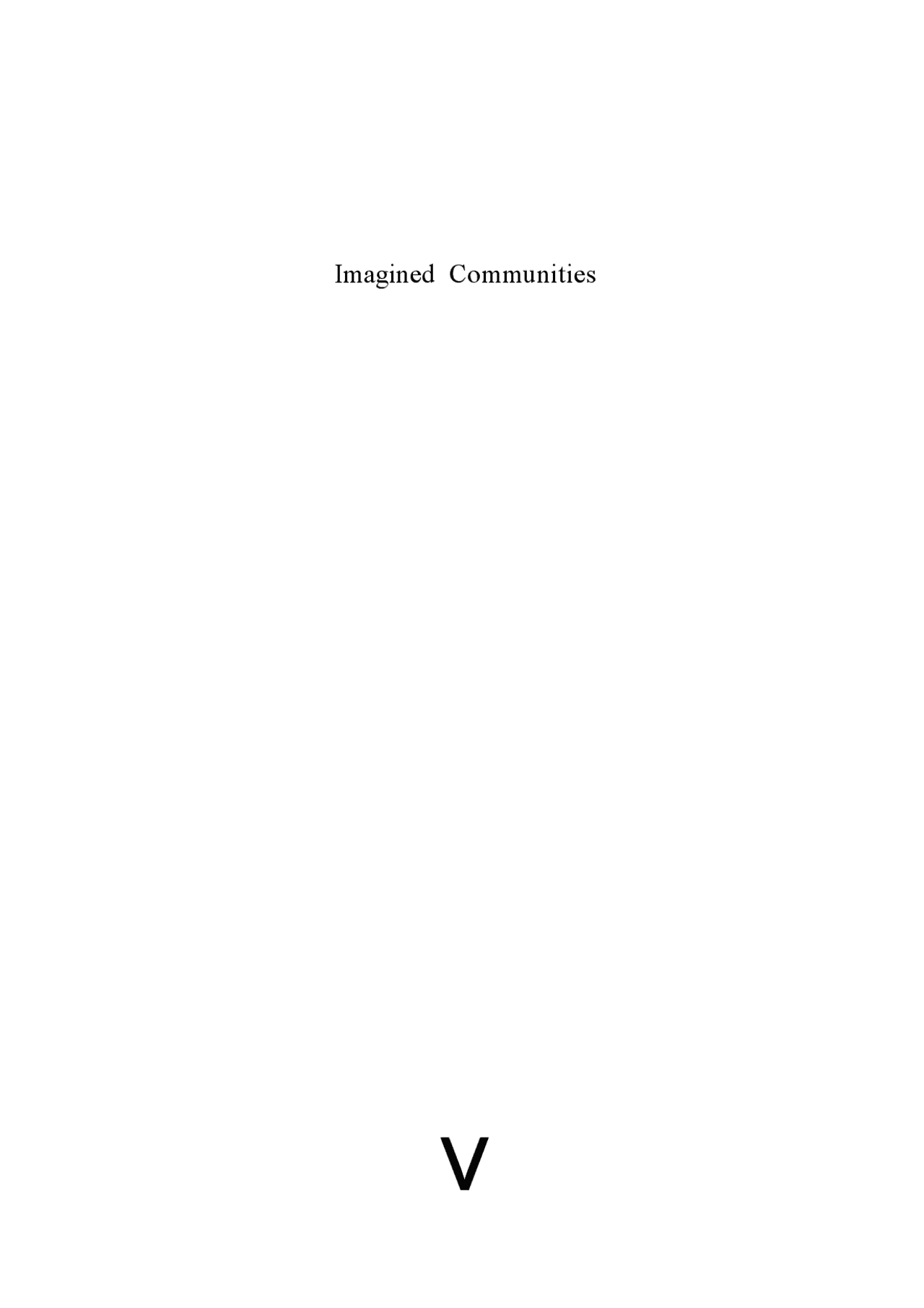 Benedict Anderson Imagined Communities Reflections On The Origin And