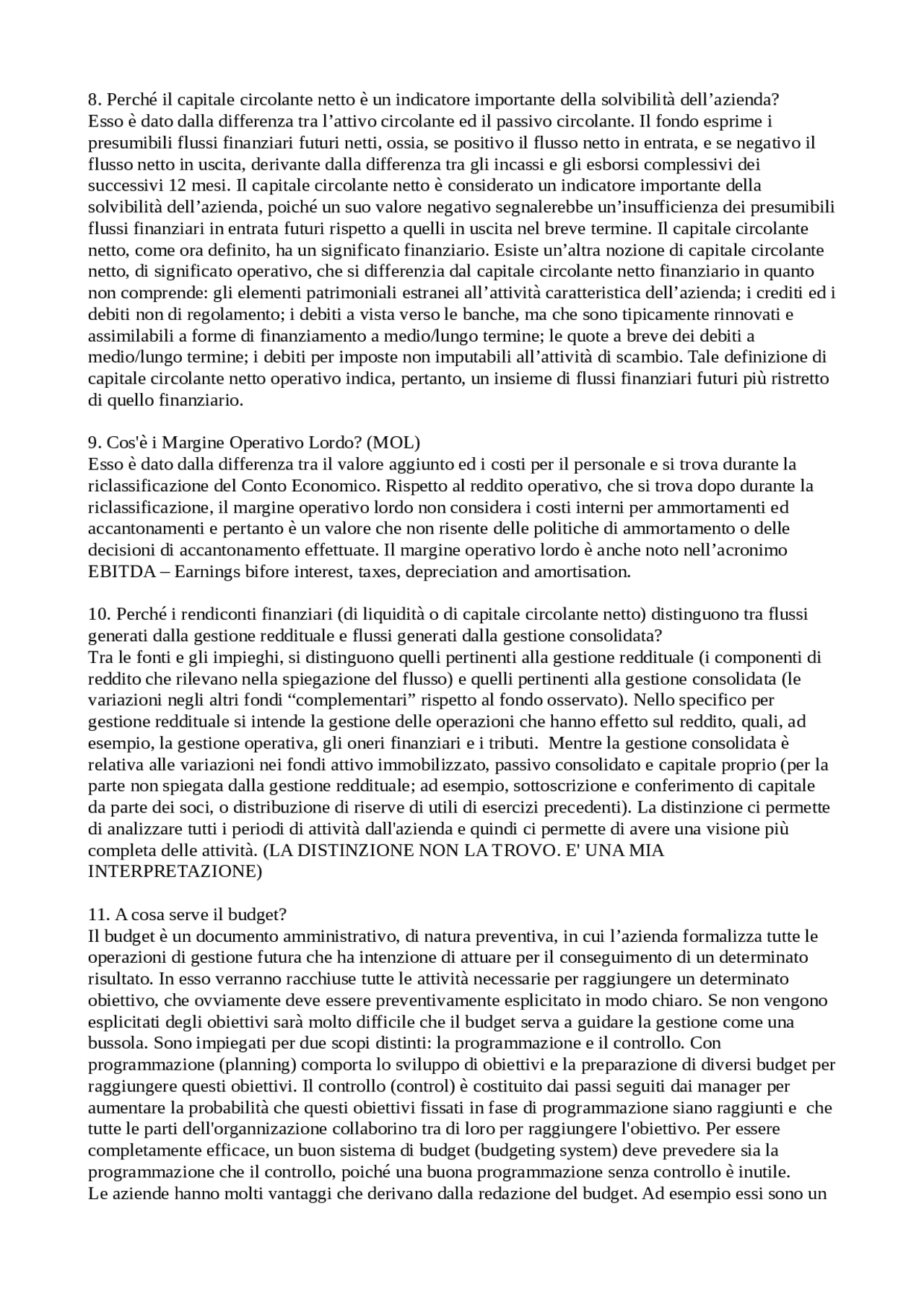 Programmazione E Controllo Docsity