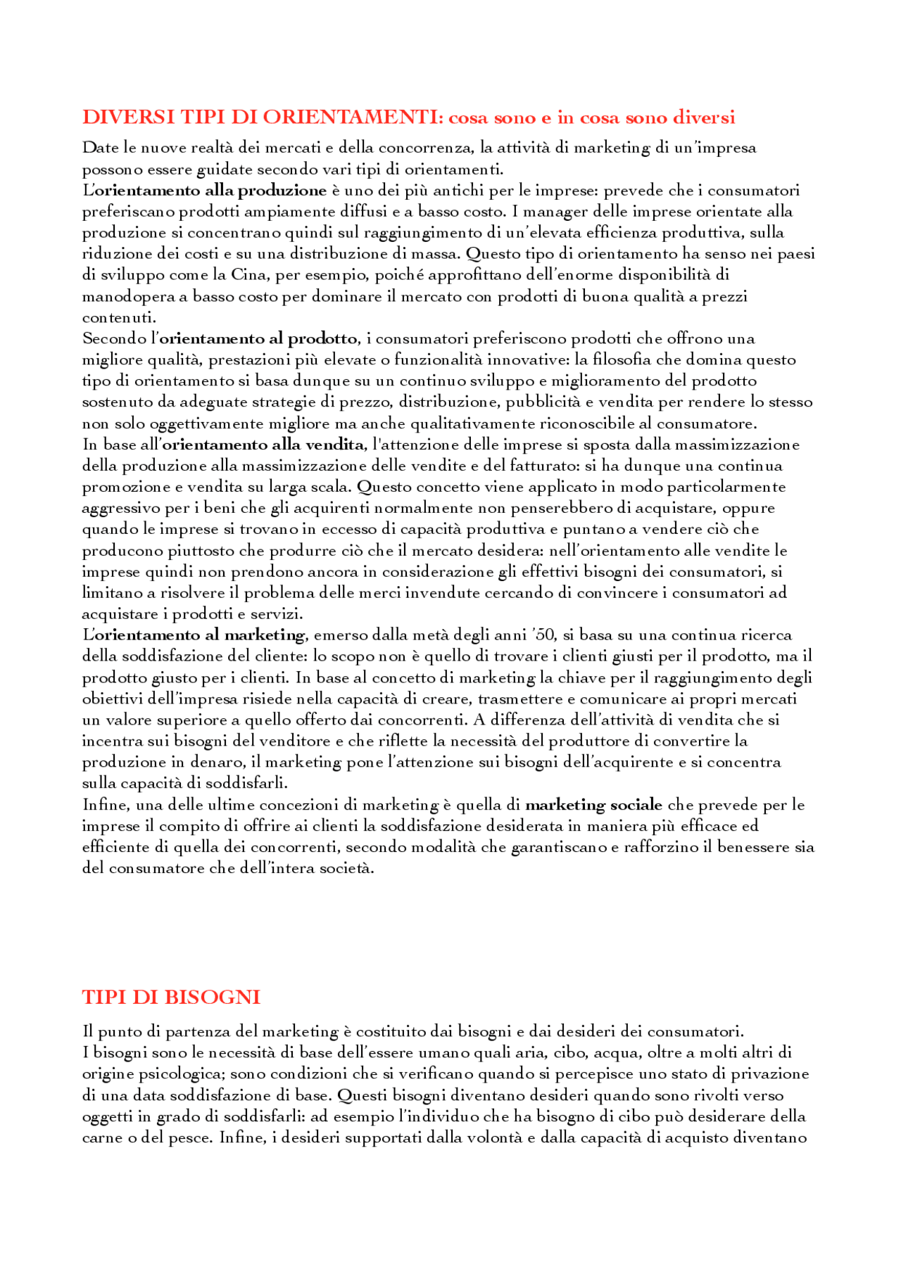 Appunti Lezioni Di Marketing Scarpi Unibo Docsity