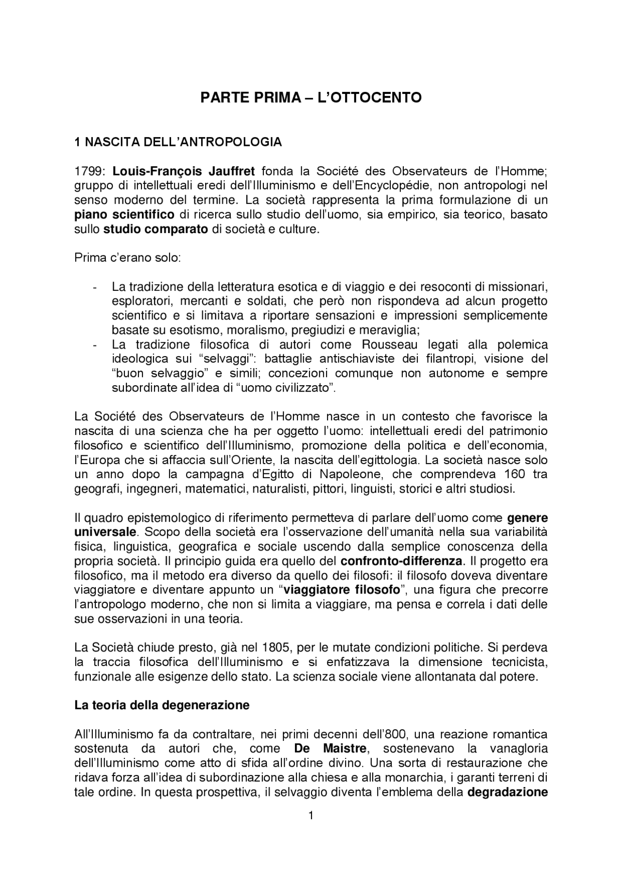 Riassunto Storia Dellantropologia Ugo Fabietti Docsity