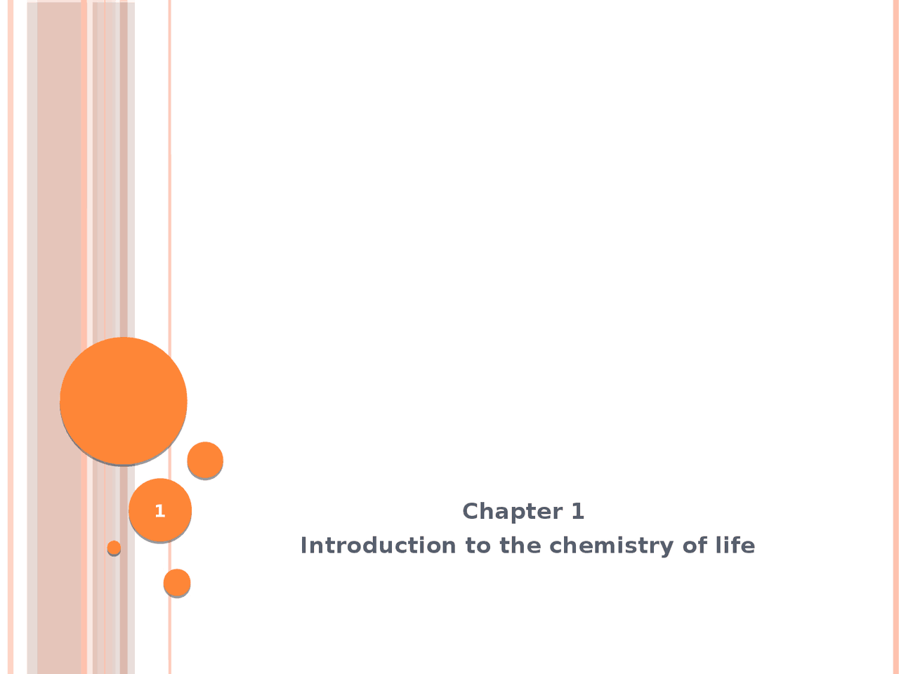 Biochemistry: Understanding Life at the Molecular Level - Chapter 1 ...