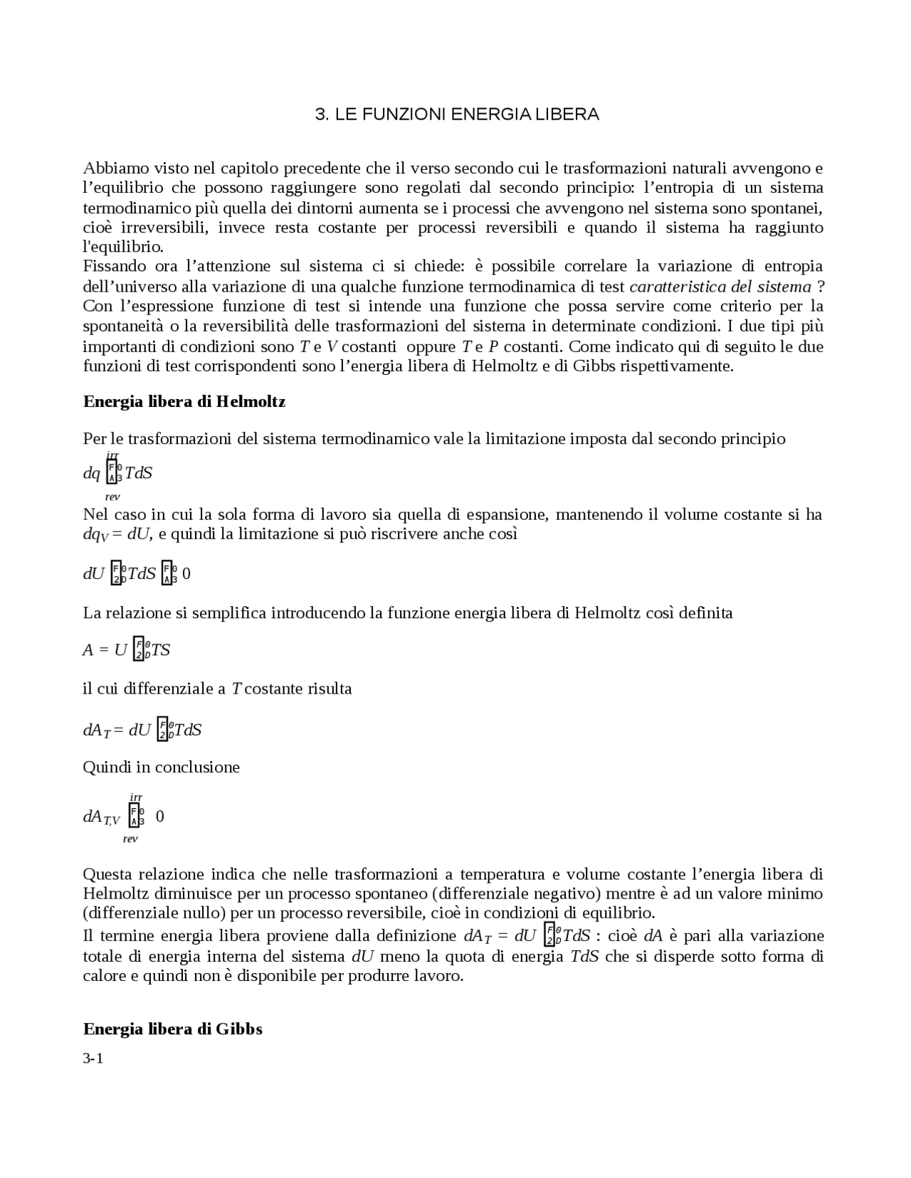 Appunti Di Termodinamica 3 Docsity