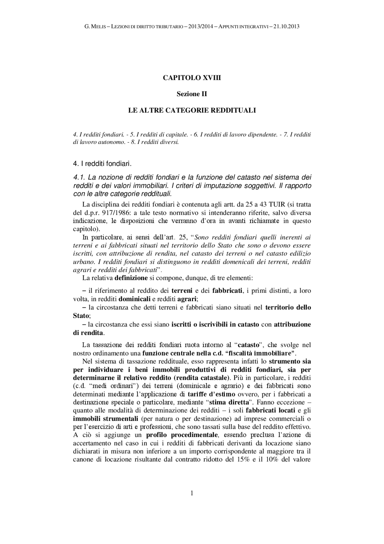 Riassunti Diritto Tributario Falsitta Docsity