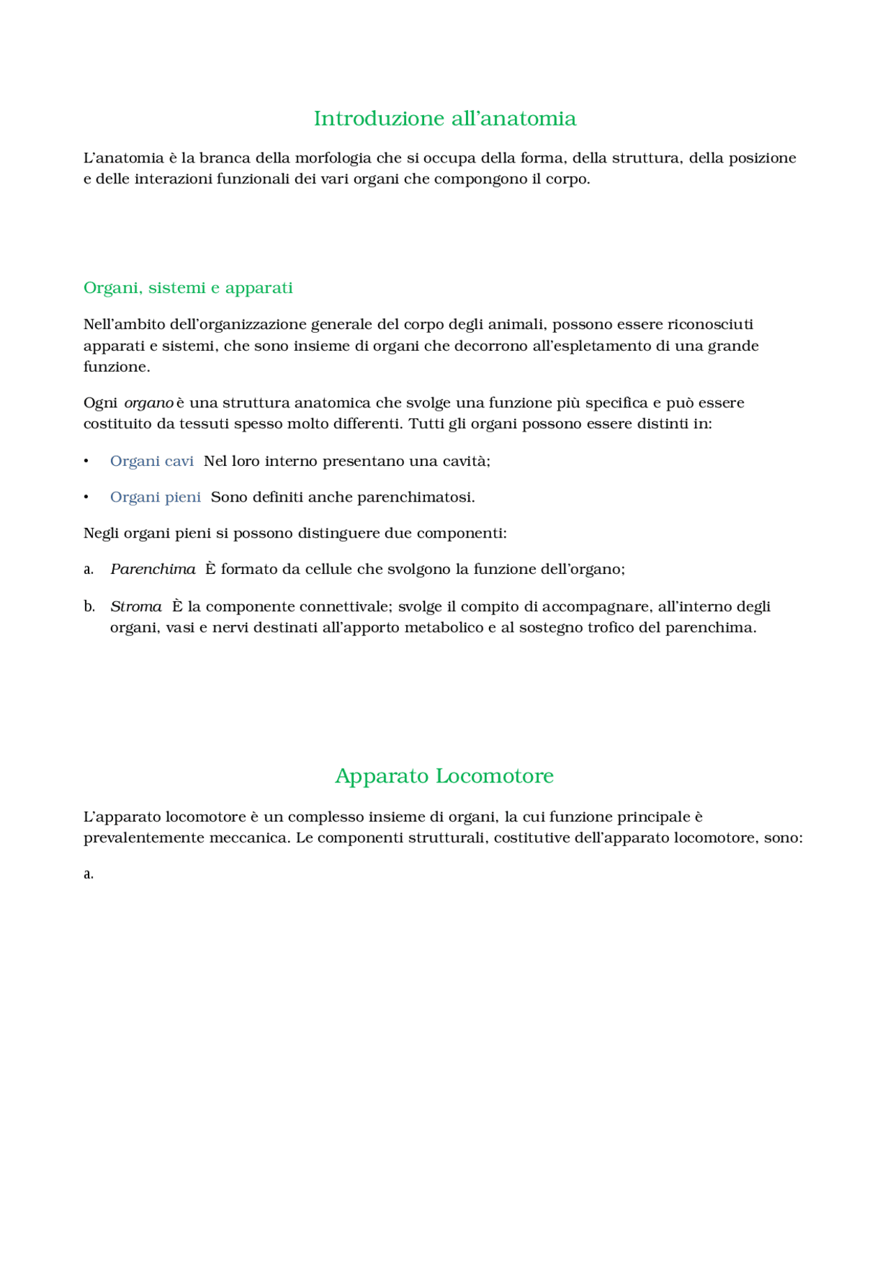Riassunti Anatomia Docsity