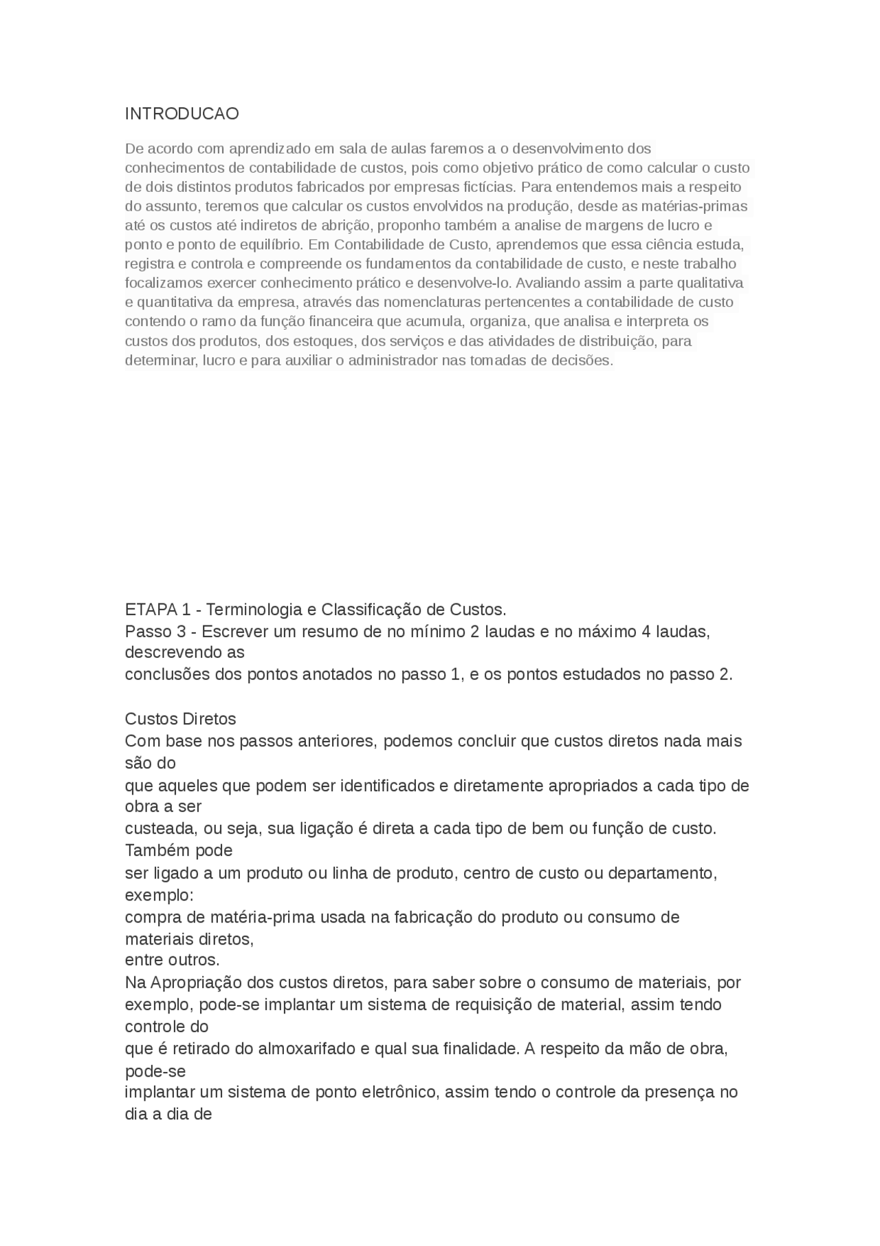 Contabilidade De Custos Docsity