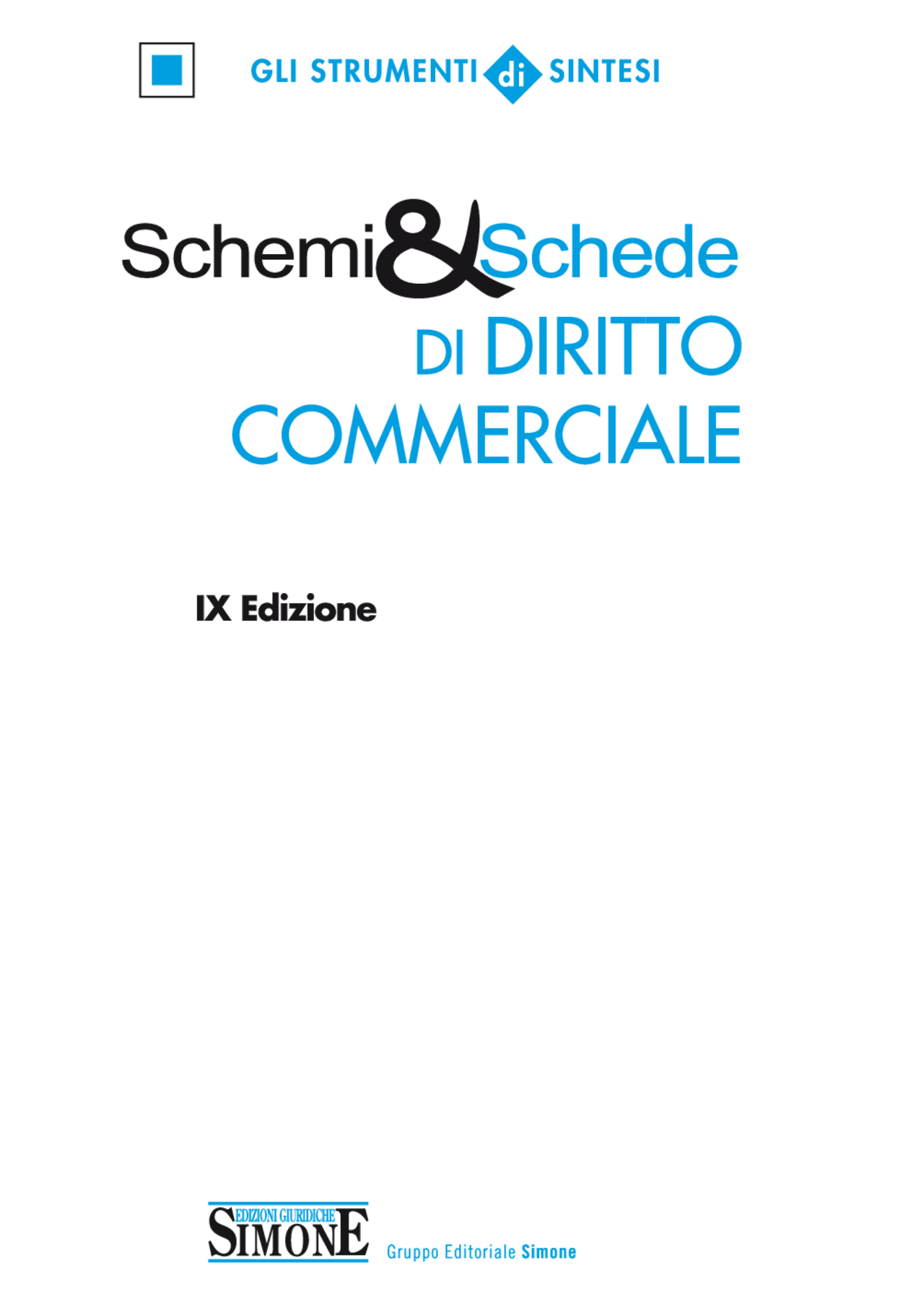 Schemi Diritto Commerciale Editore Simone Docsity