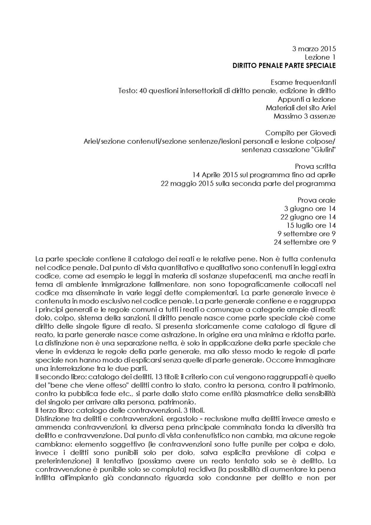 Appunti Di Diritto Penale Parte Speciale Docsity
