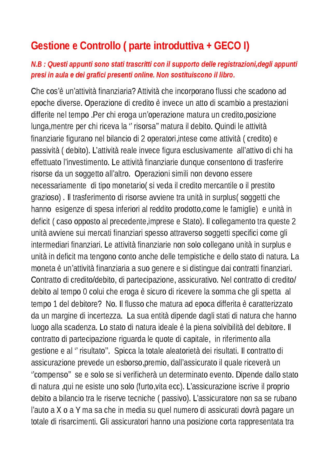 Gestione E Controllo Dei Rischi Nellintermediazione Finanziaria
