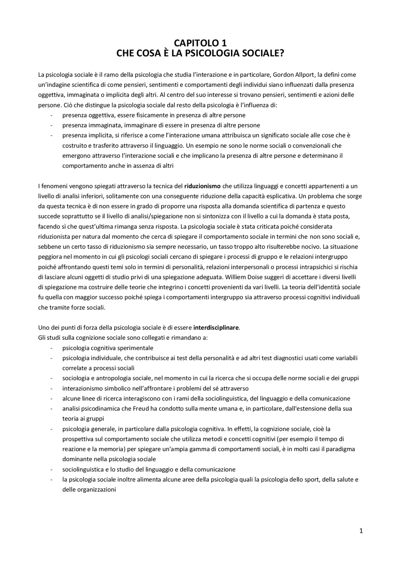 Psicologia Sociale Teorie E Applicazioni A Hogg And M Vaughan Docsity
