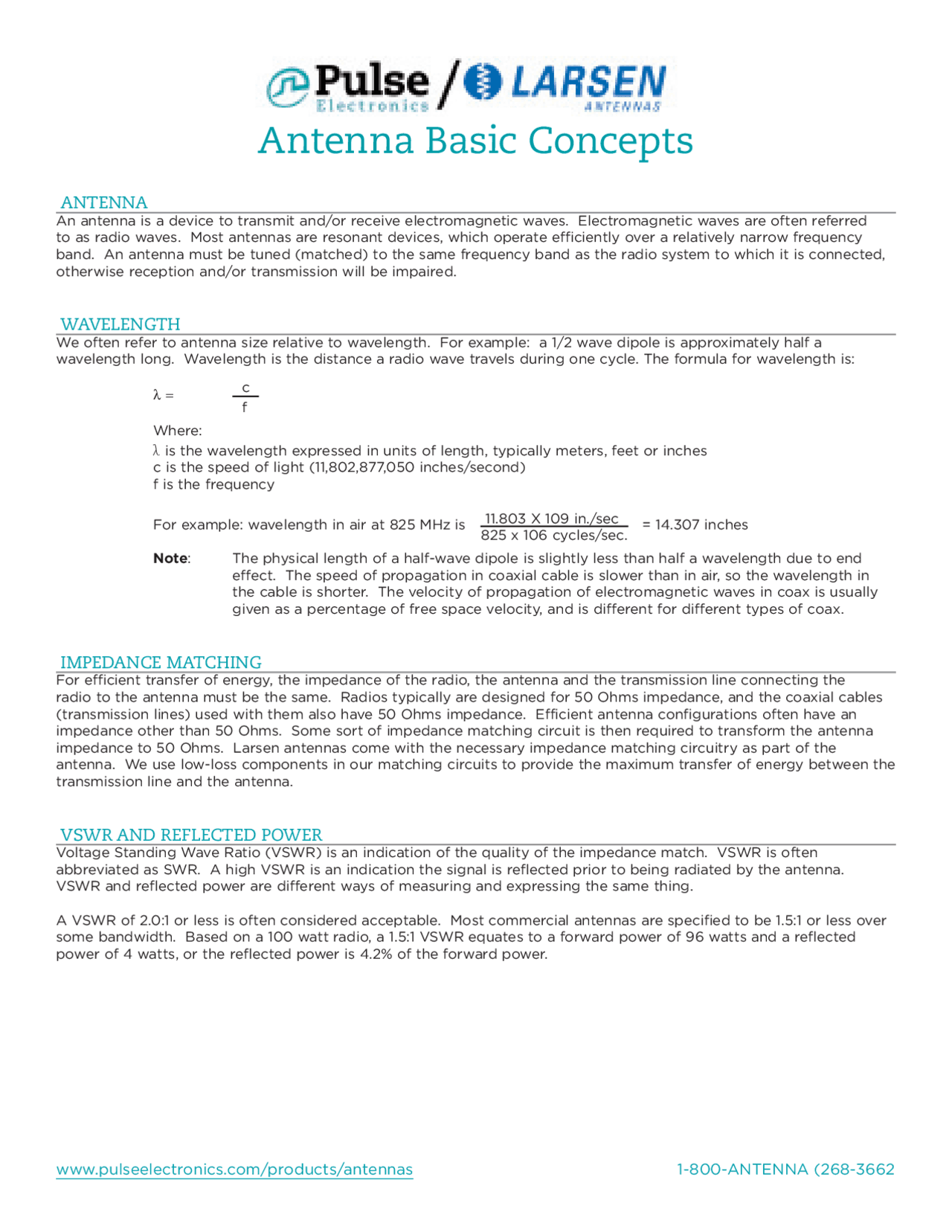 Antenna Basic Concepts 07 12 Lecture Notes Antenna Theory And Analysis Docsity