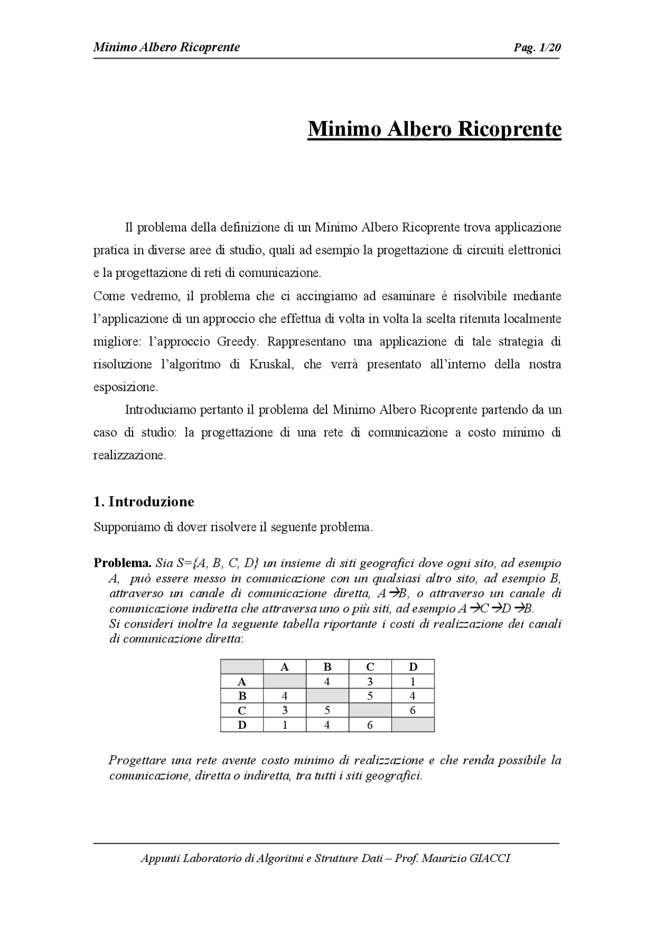 Algoritmi E Strutture Dati Docsity