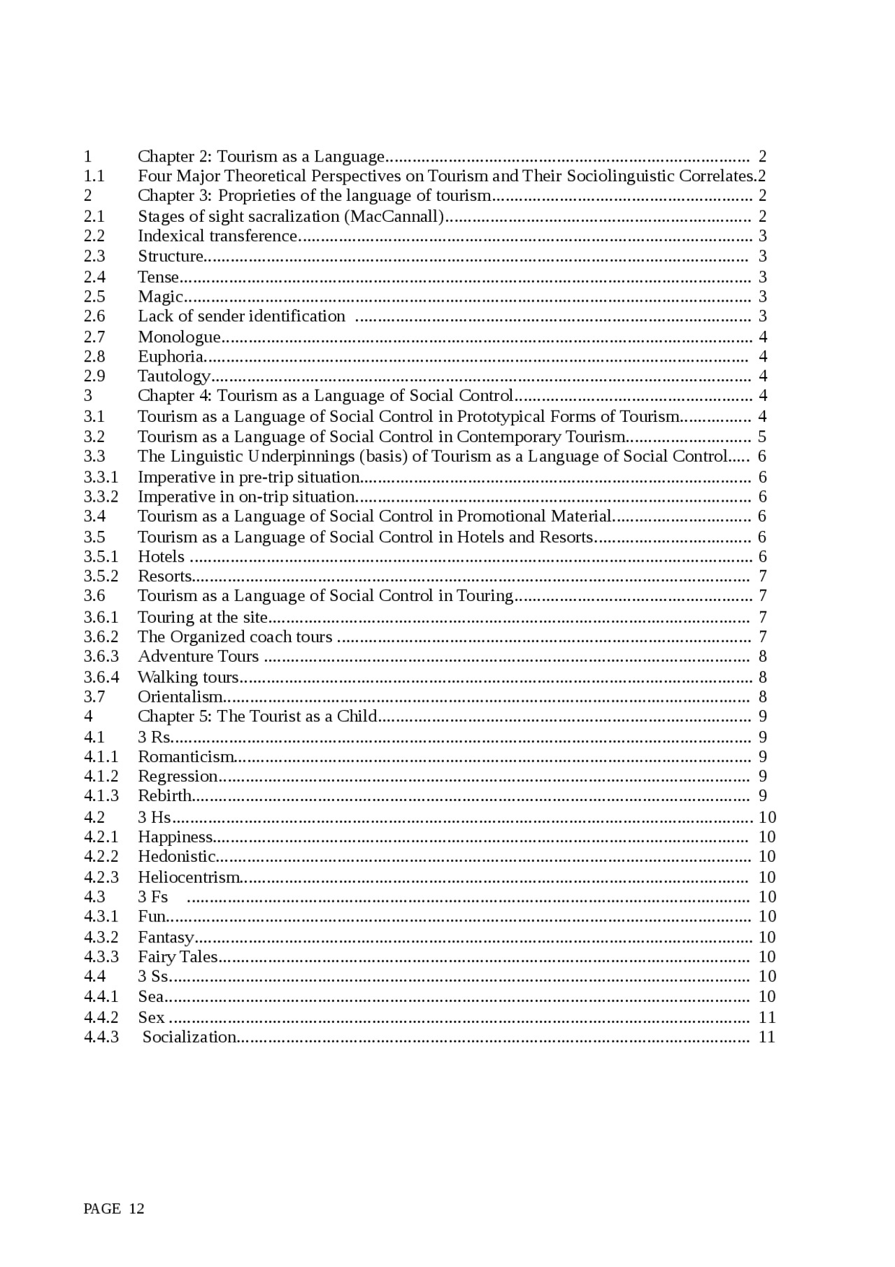 The Language Of Tourism Docsity
