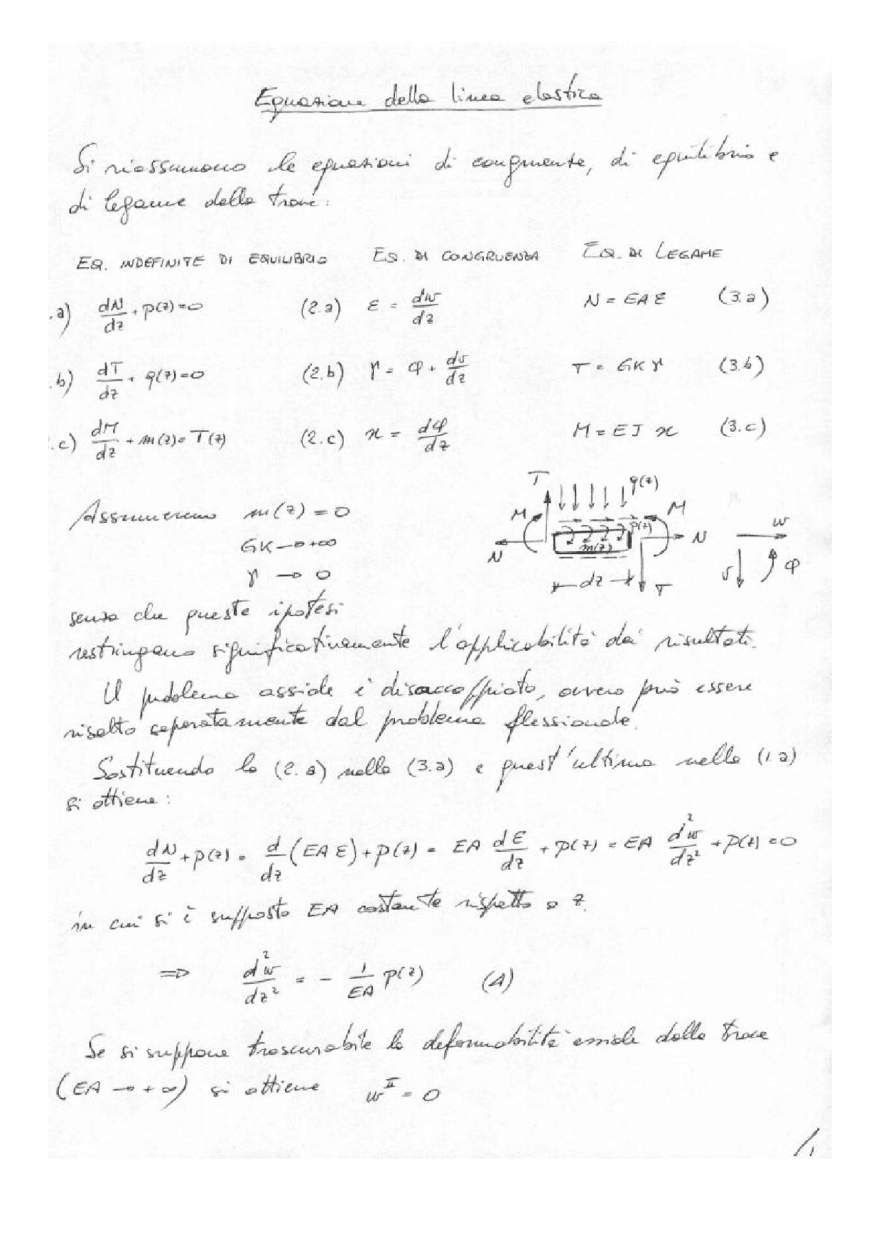Linea elastica - Docsity