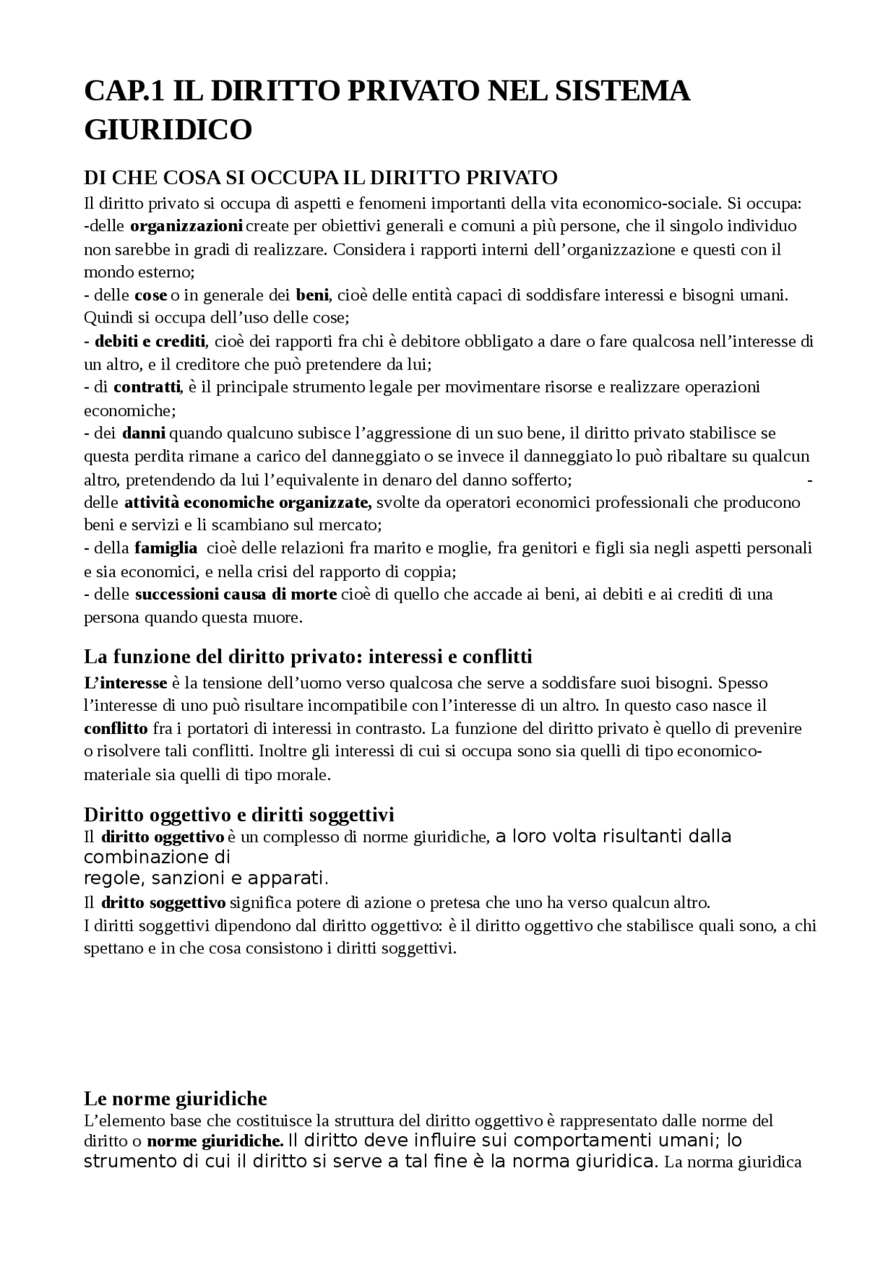 Le Norme Giuridiche Nel Diritto Privato Docsity