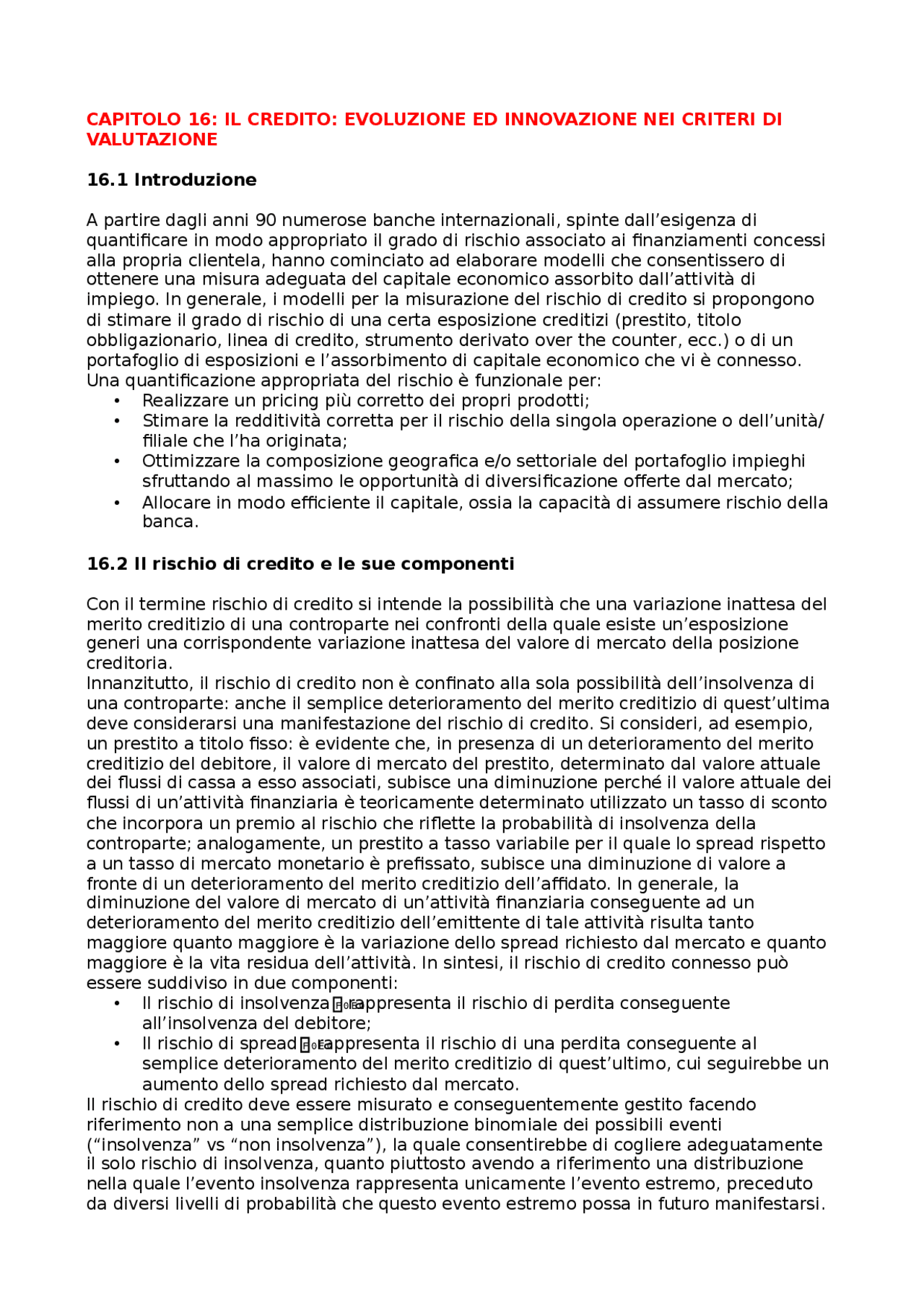 Riassunto Corporate And Investment Banking Forestieri Cap 16 Docsity