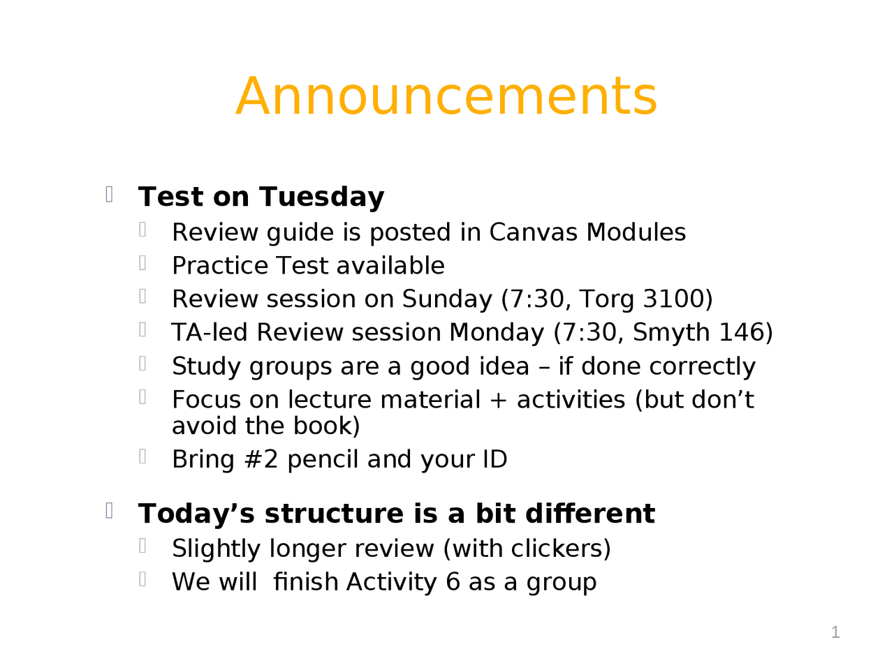 Notes For Exam Review Principles Of Biology Biol 1105 Docsity