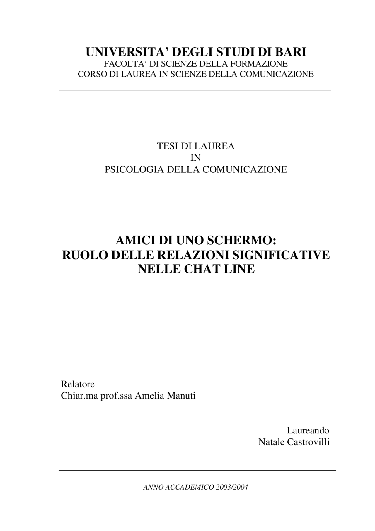Tesi capitolo 1 - Docsity