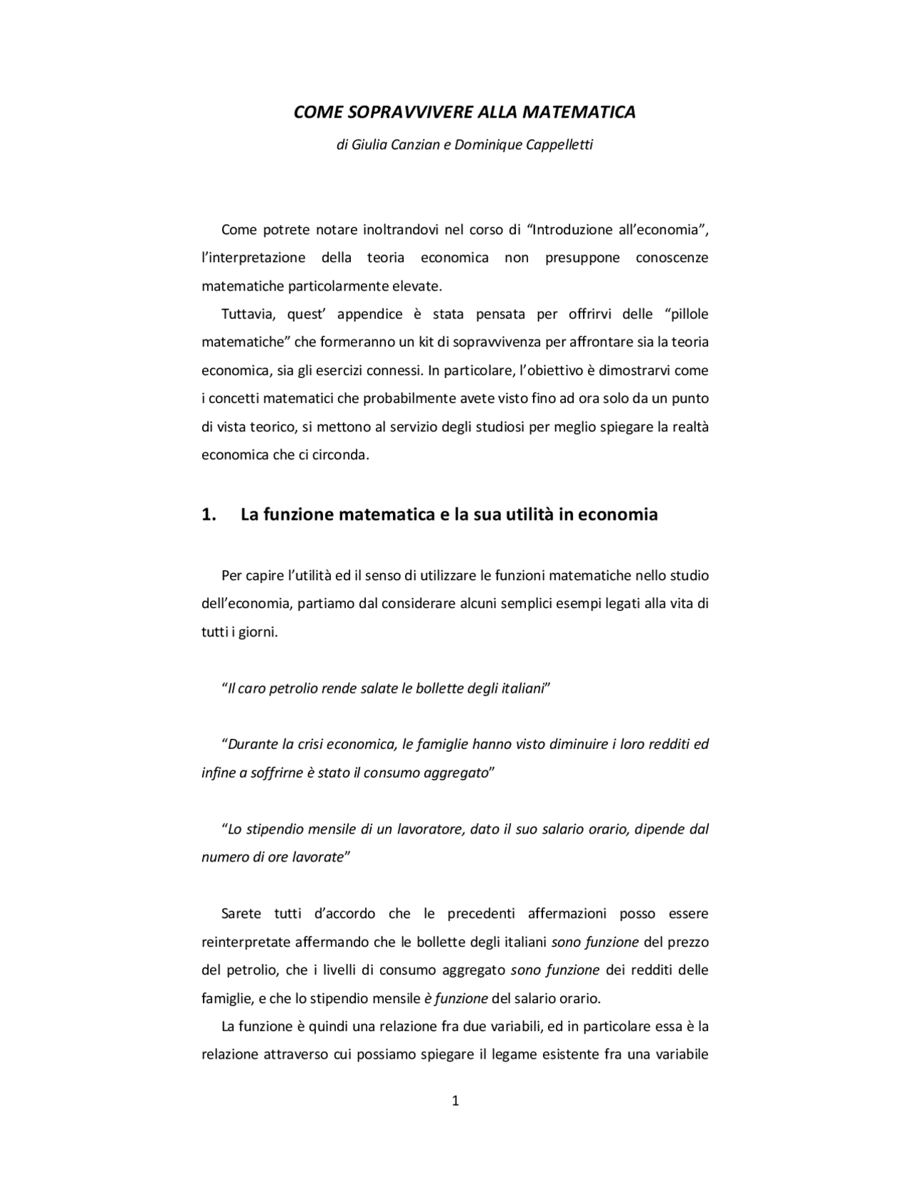Funzione Docsity