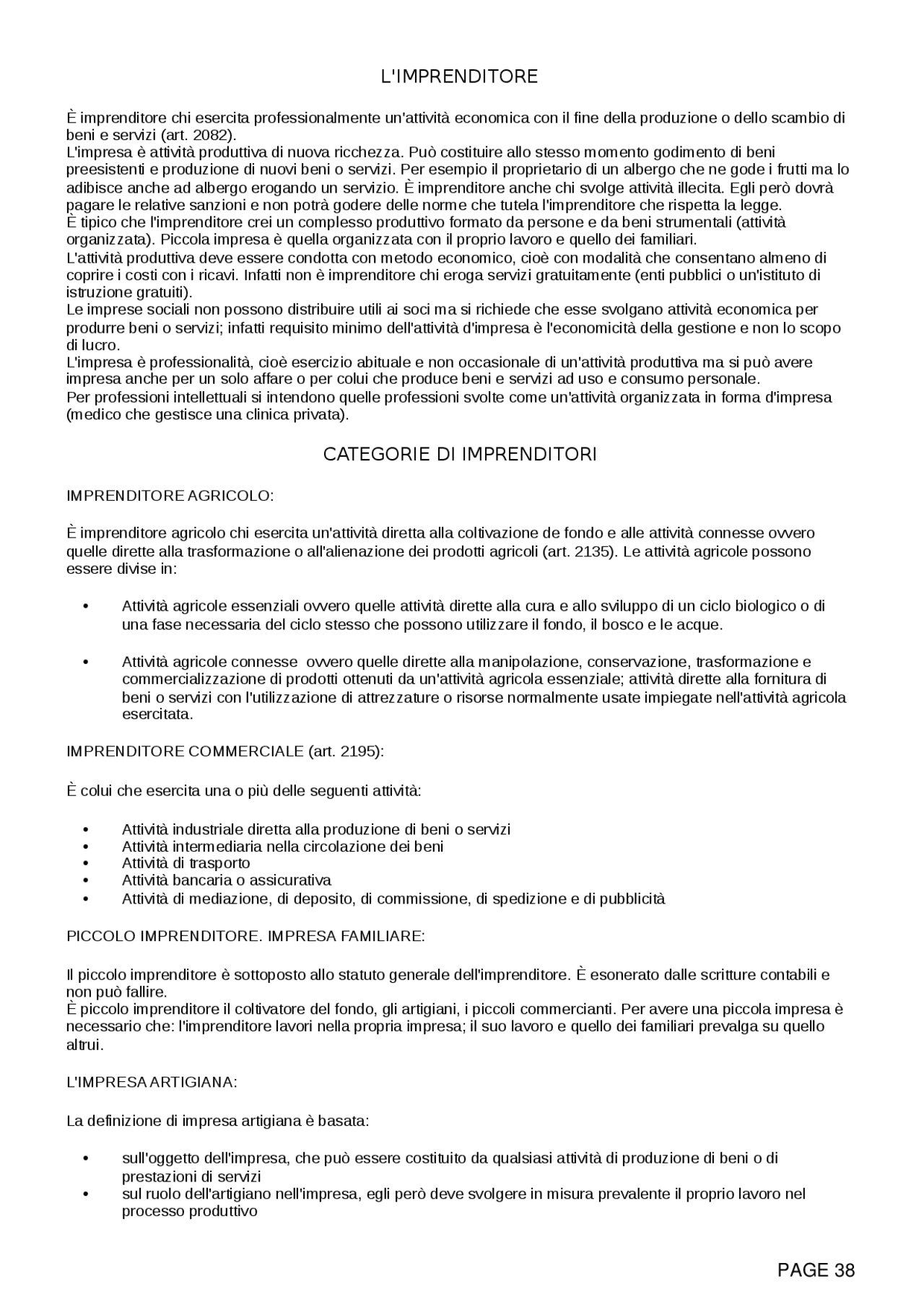 Riassunto Diritto Commerciale Docsity