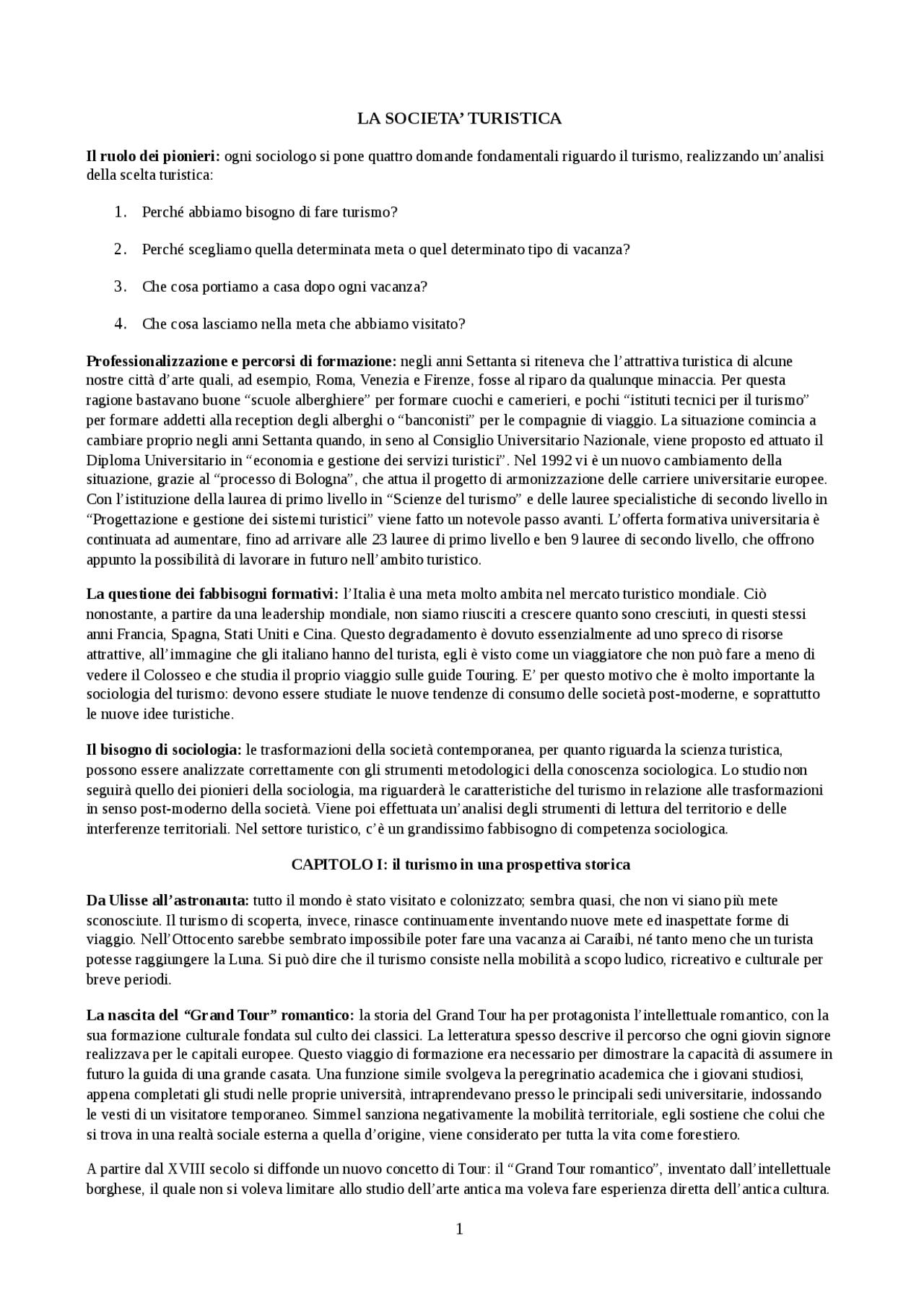 La Societa Turistica Docsity
