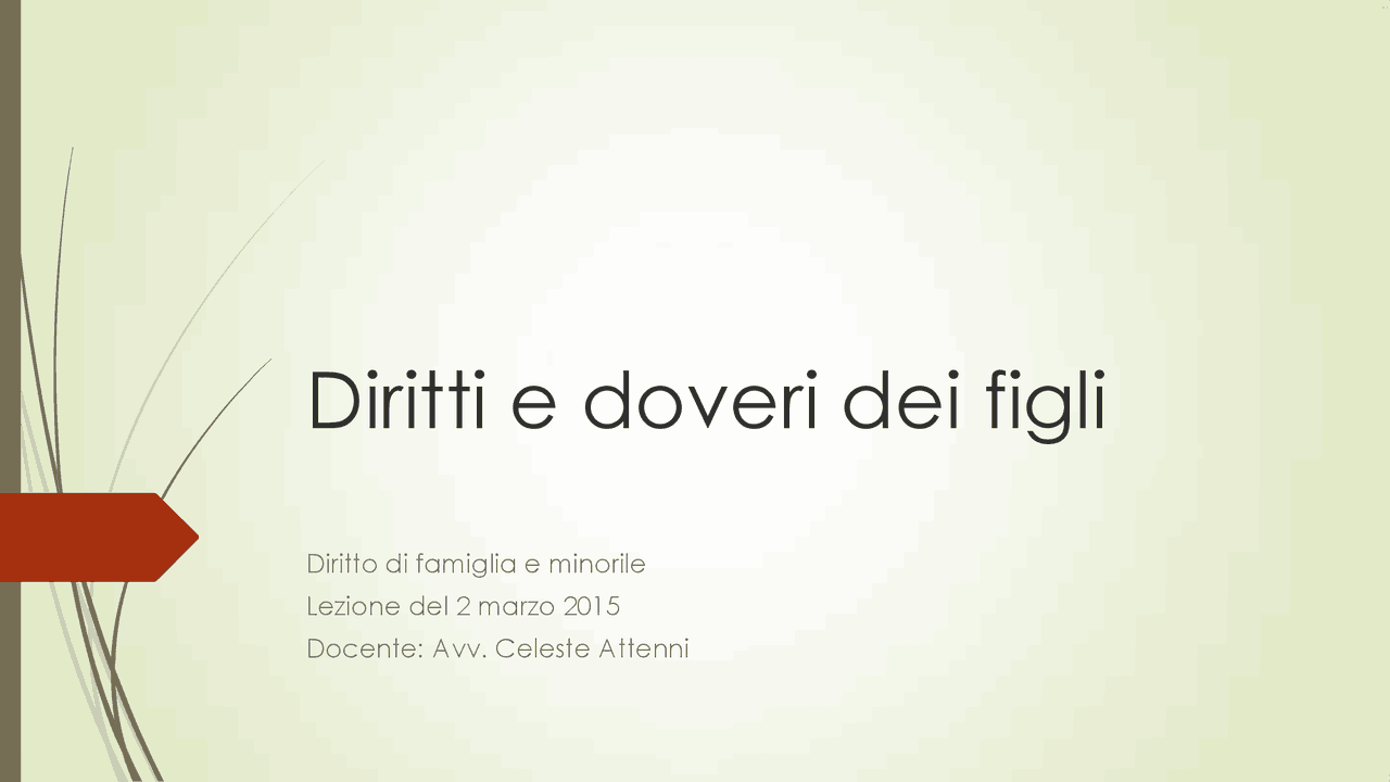 Diritti E Doveri Dei Figli Docsity