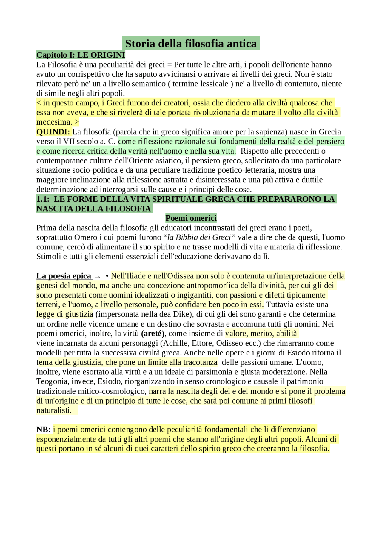 Storia della filosofia antica: nascita della filosofia, talete ...