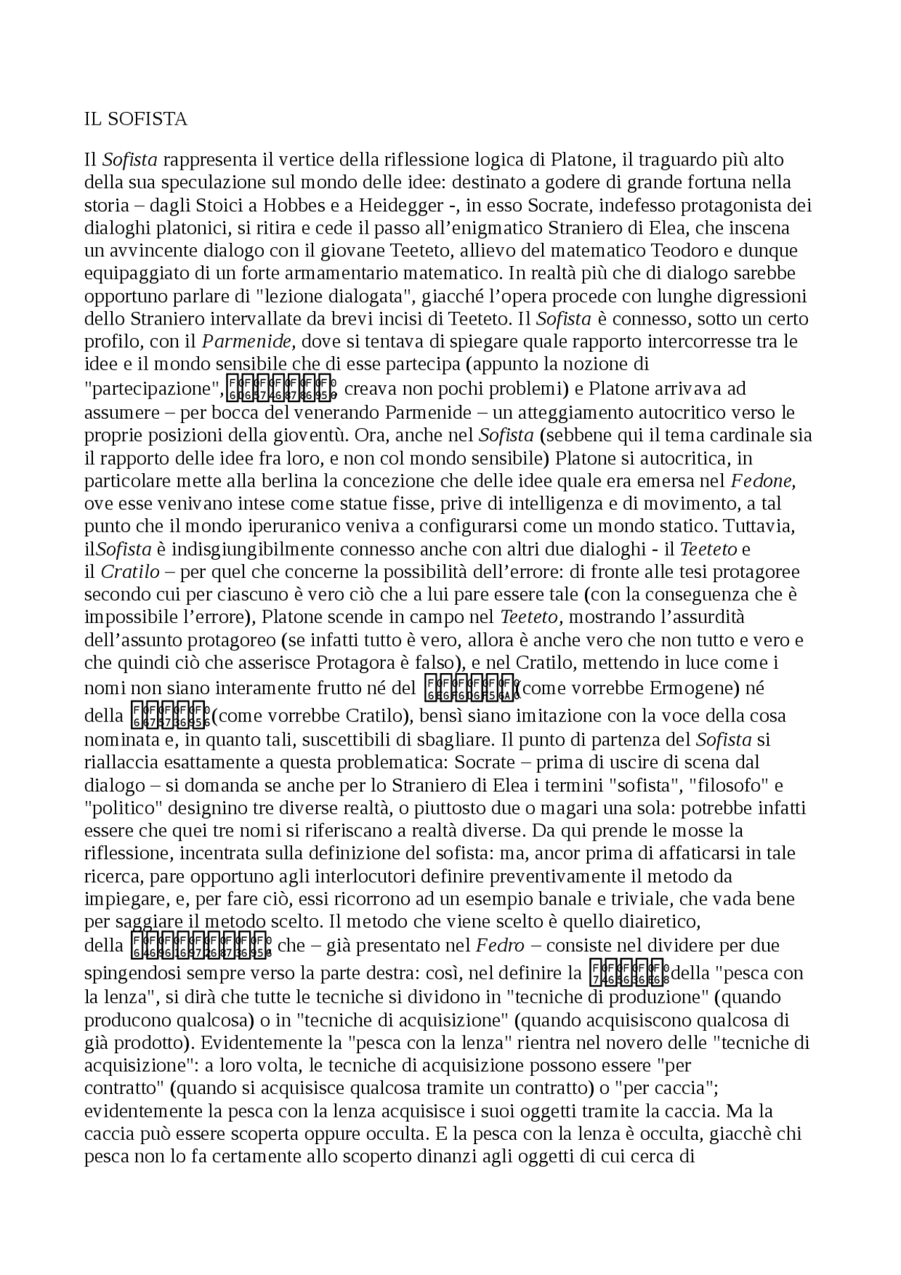 Il Sofista Docsity