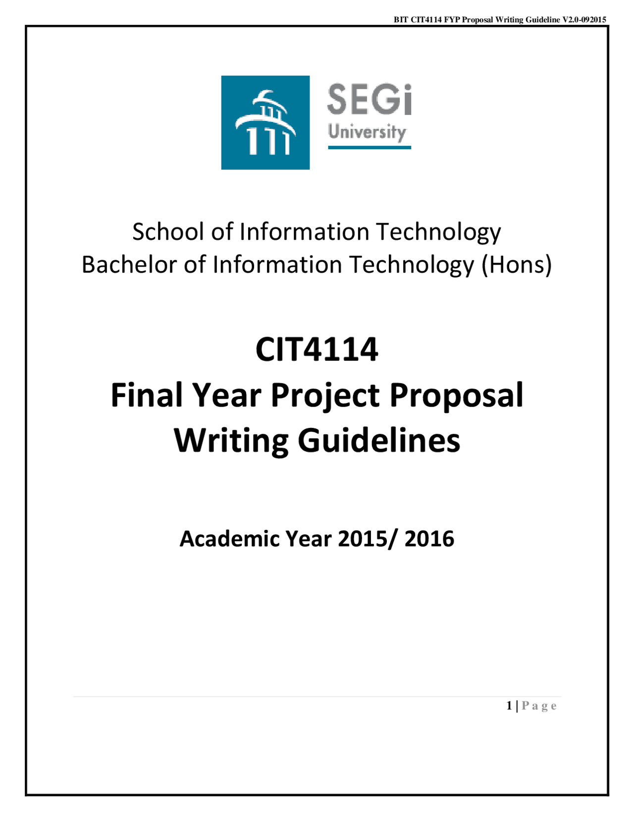 Fyp proposal writing guideline v2 - Docsity