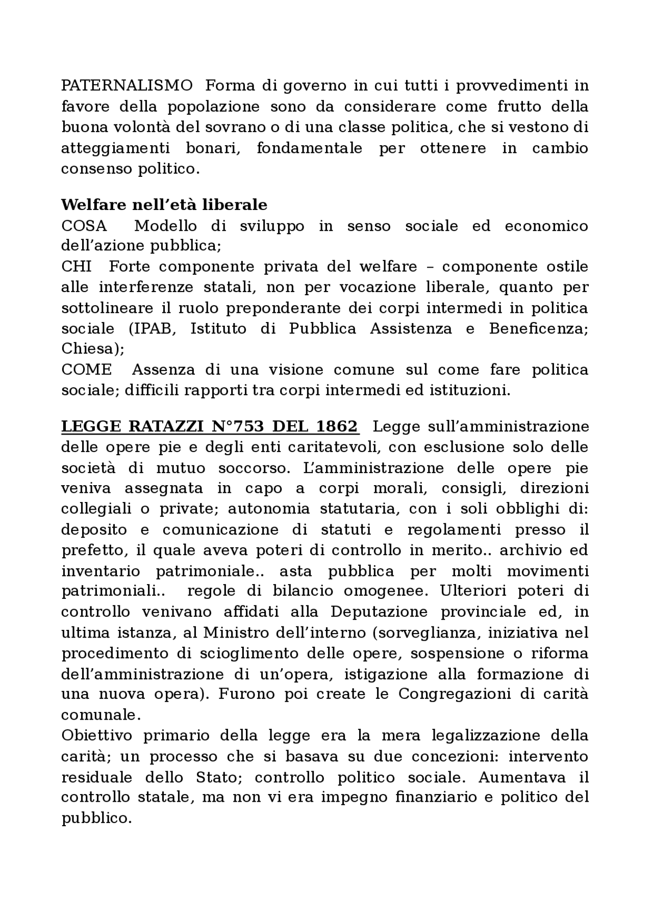 Il Welfare Oltre Lo Stato Riassunto Del 1° Capitolo Docsity