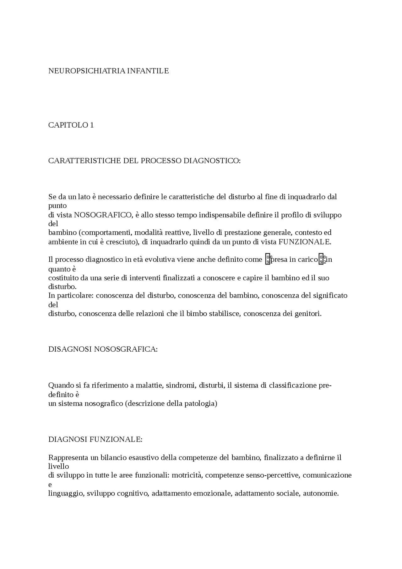 Riassunto Militerni R Neuropsichiatria Infantile Docsity