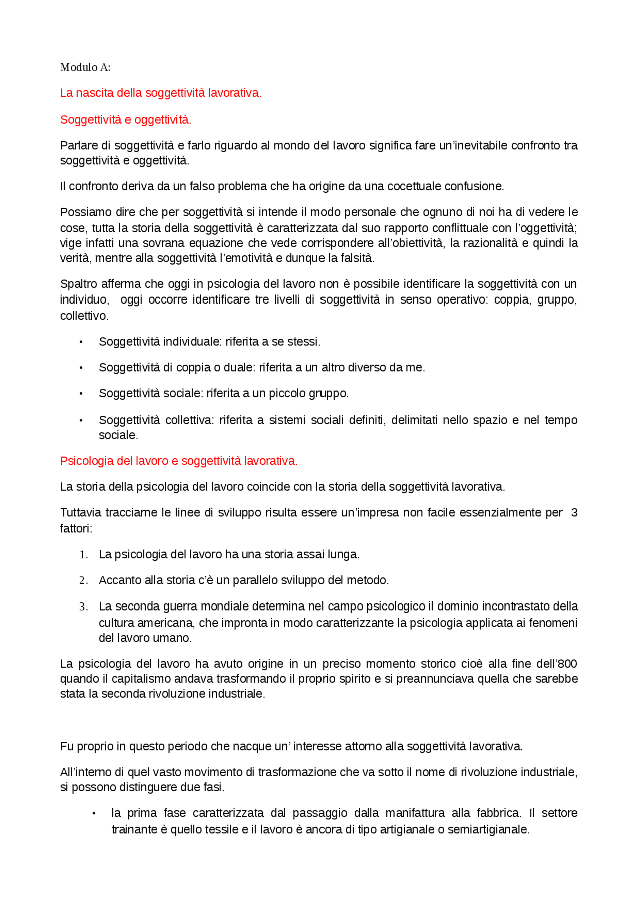 Modulo A Docsity