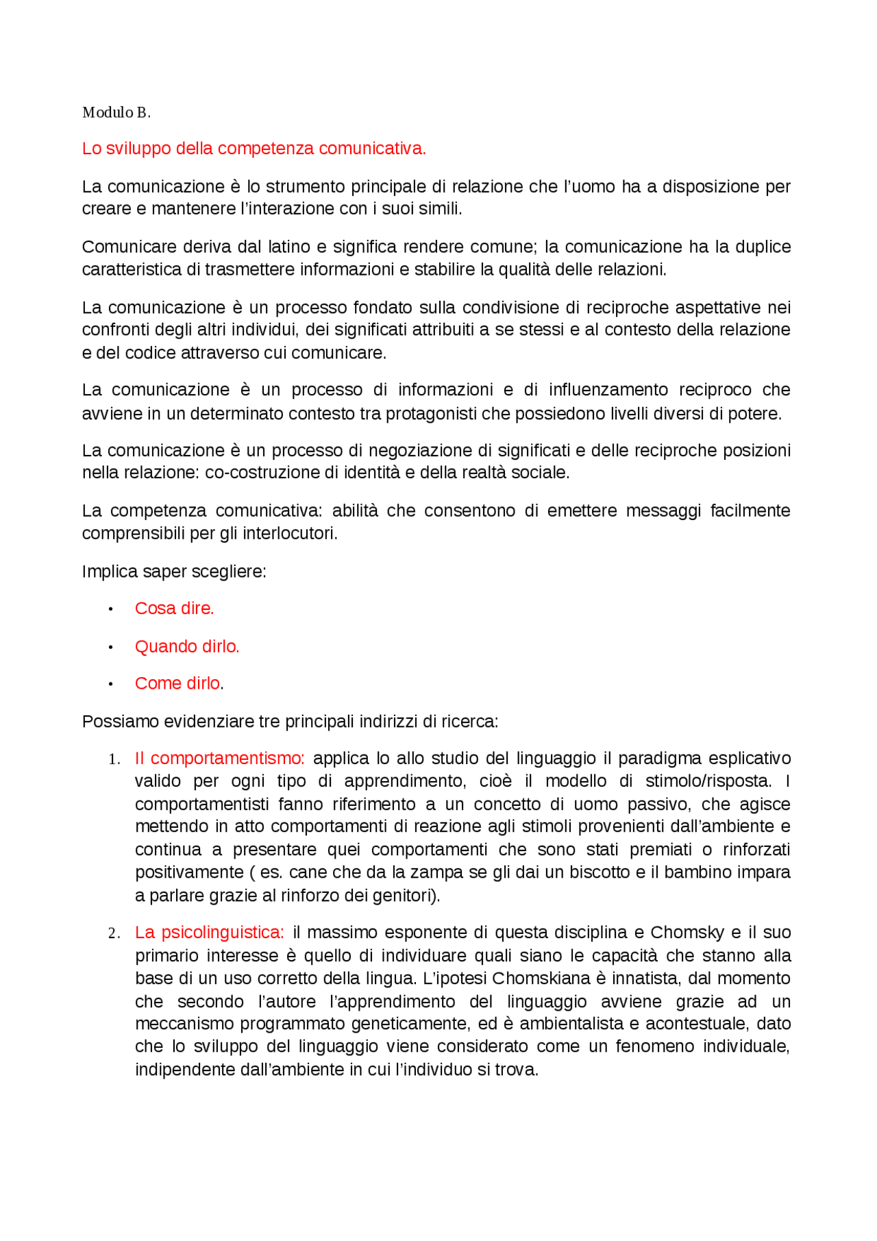 Modulo B Docsity