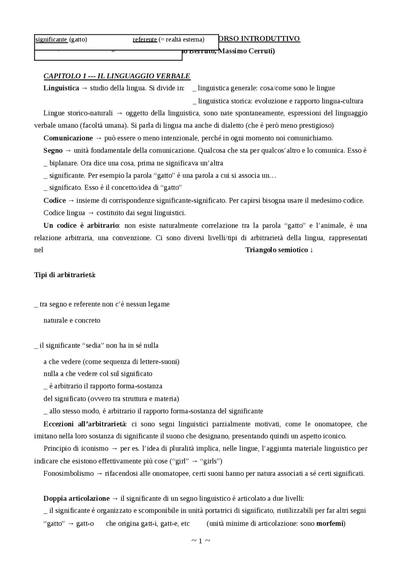La Linguistica Un Corso Introduttivo Docsity