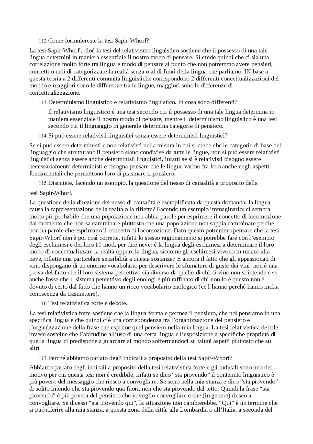 Domande esame FILOSOFIA DELLA MENTE, LOGICA e LINGUE NATURALI modulo 2 ...