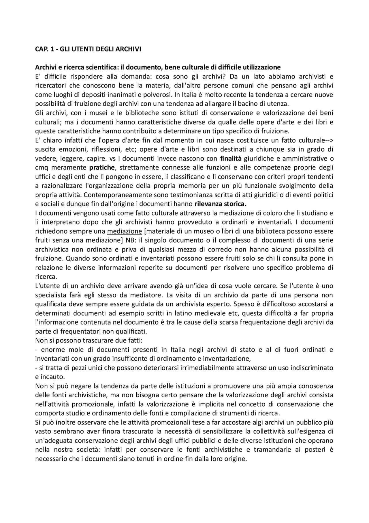 Le Fonti Archivistiche Paola Carucci Docsity