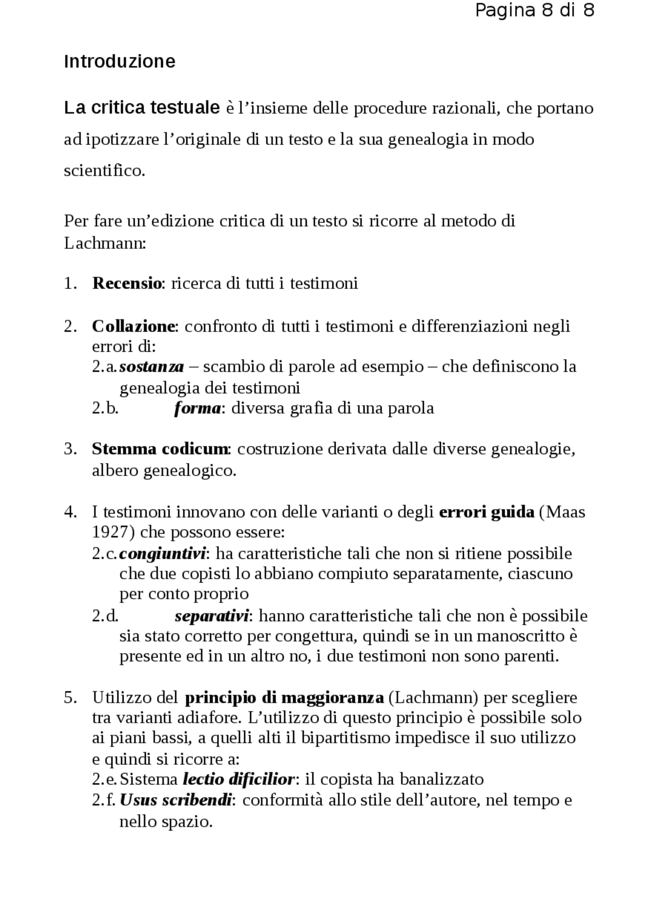 Fondamenti Di Critica Testuale Docsity