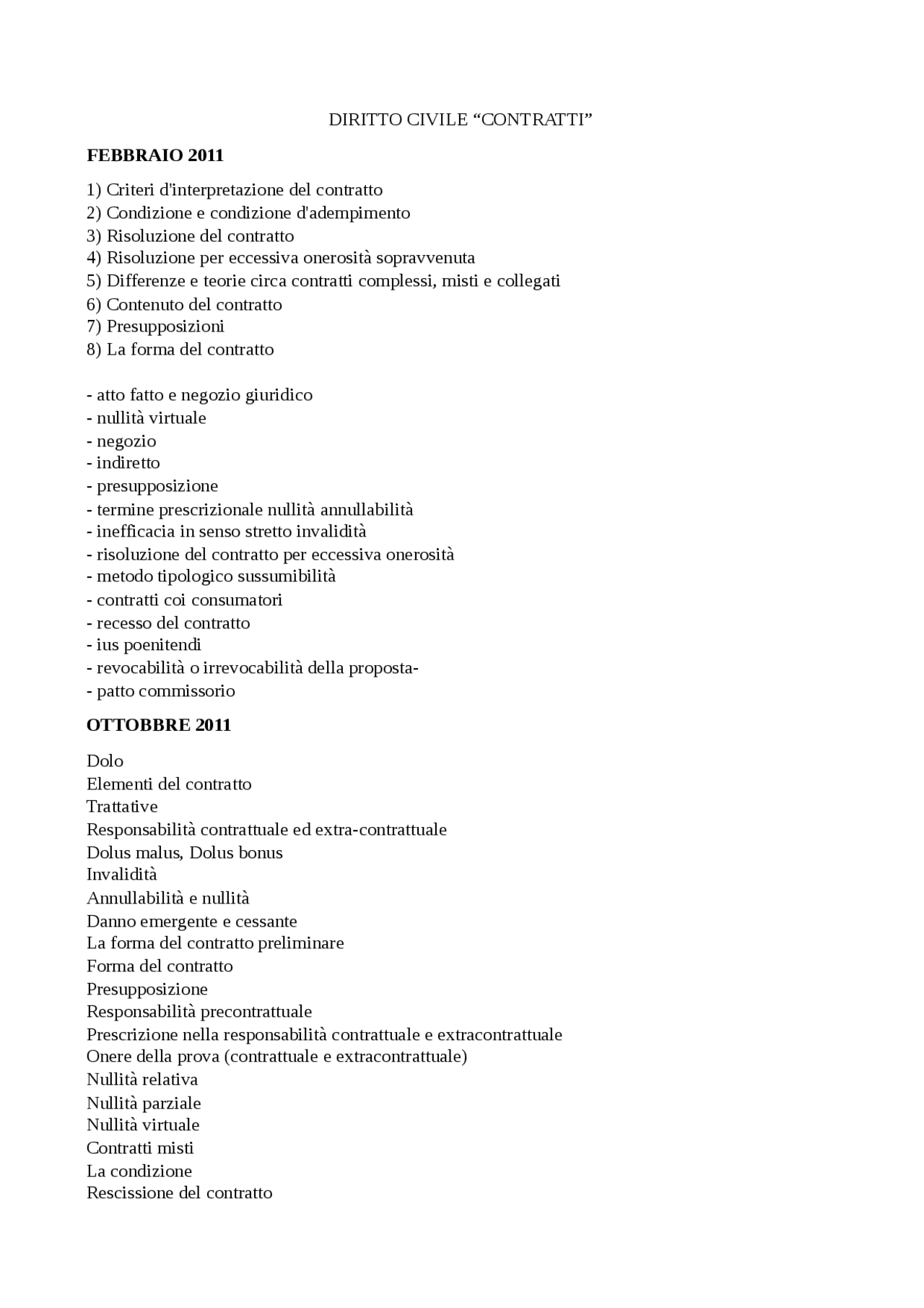 Domande Diritto Civile Prof Restuccia Docsity