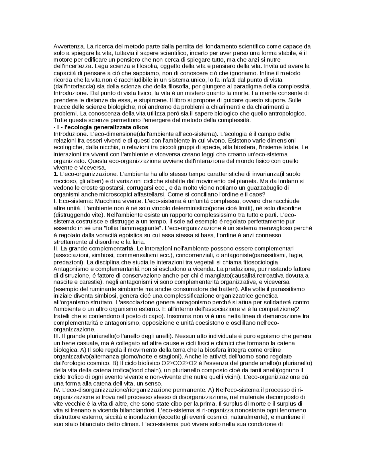 Edgar Morin Il Metodo La Vita Della Vita Docsity