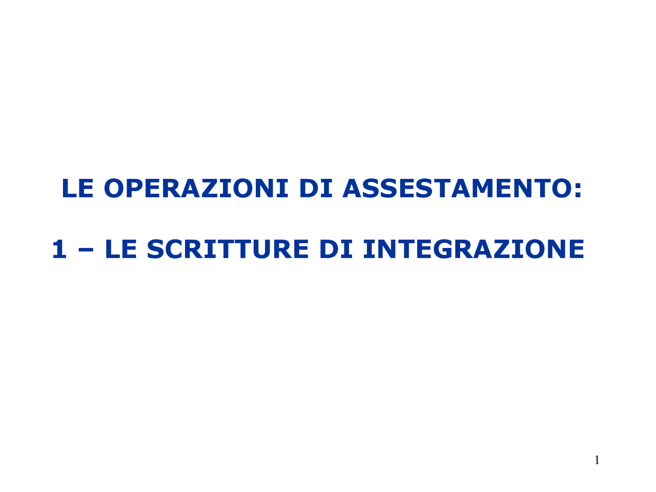 Appunti Sulle Scritture Di Integrazione Docsity
