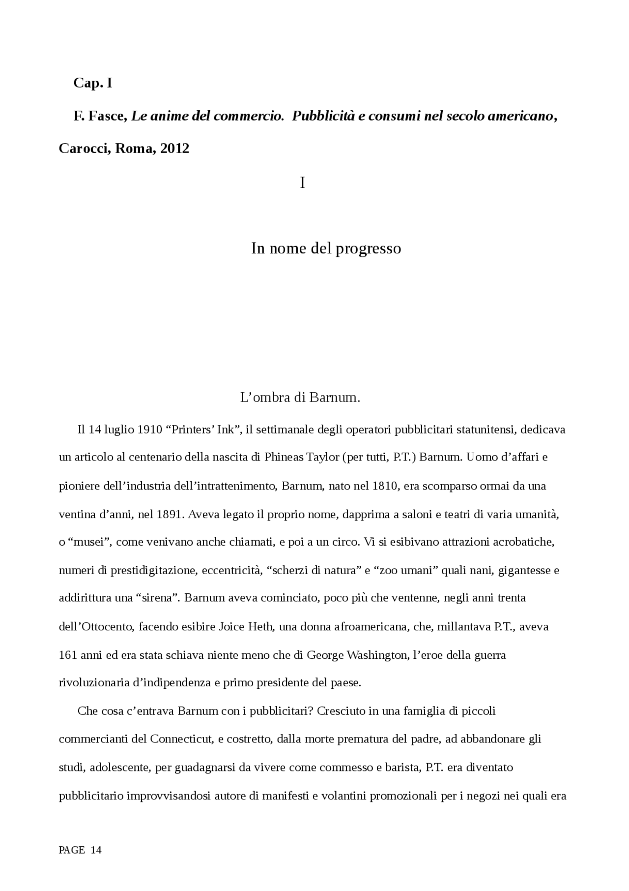 Le Anime Del Commercio Fasce Docsity