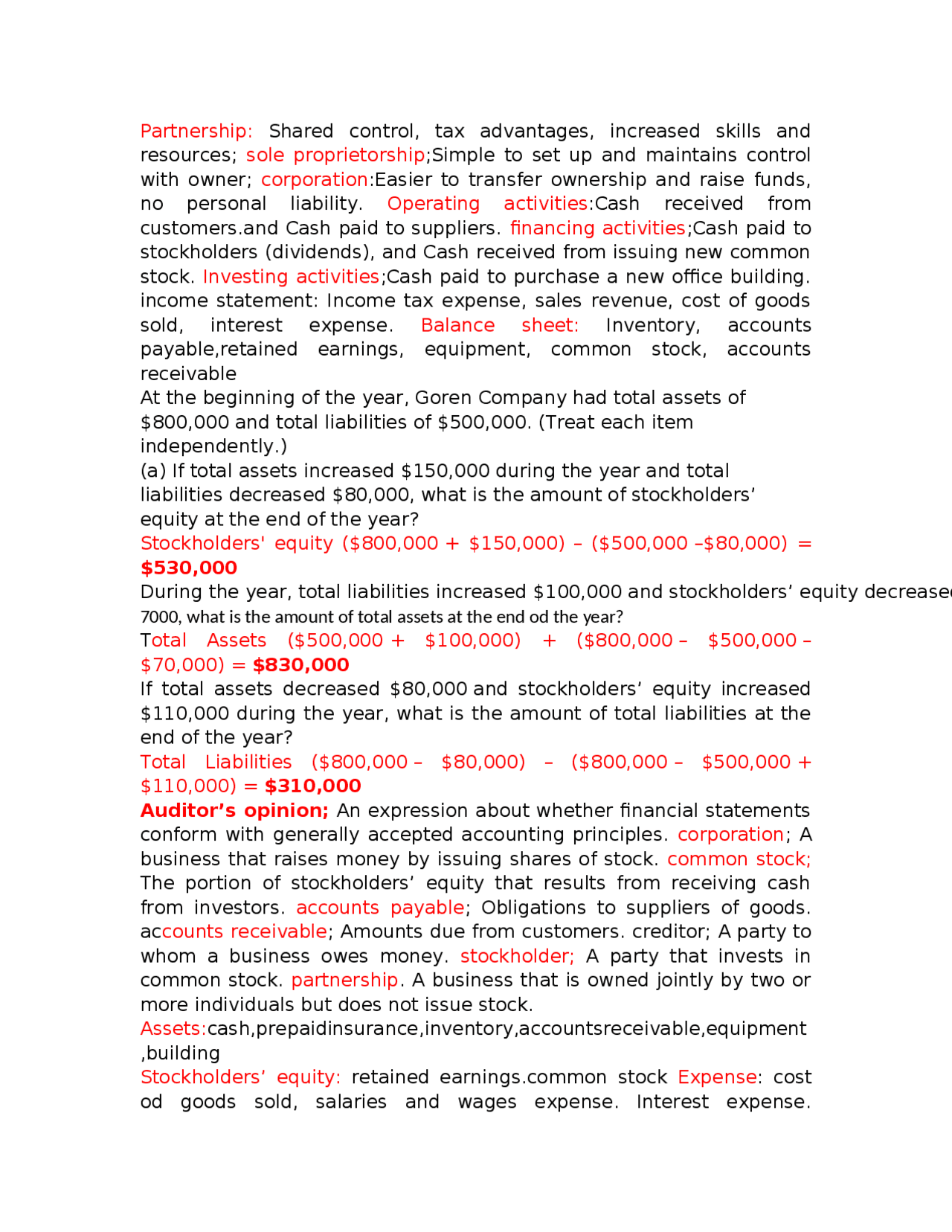 Midterm Exam - Financial Accounting | ACCT 201 - Docsity