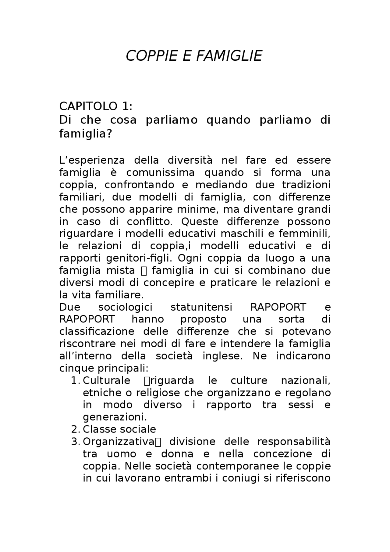 Coppie E Famiglie Docsity