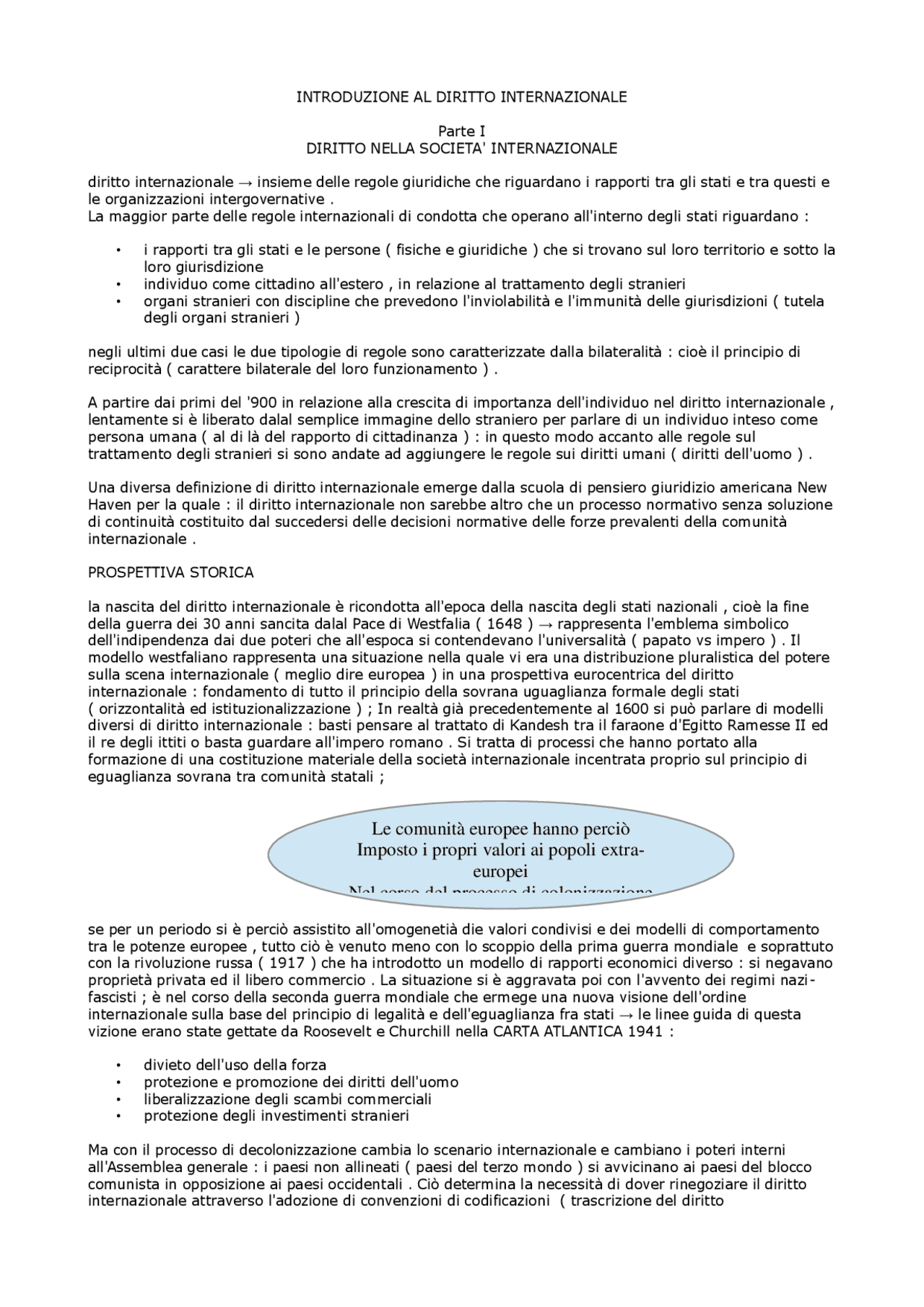 Diritto Internazionale Tanzi Docsity