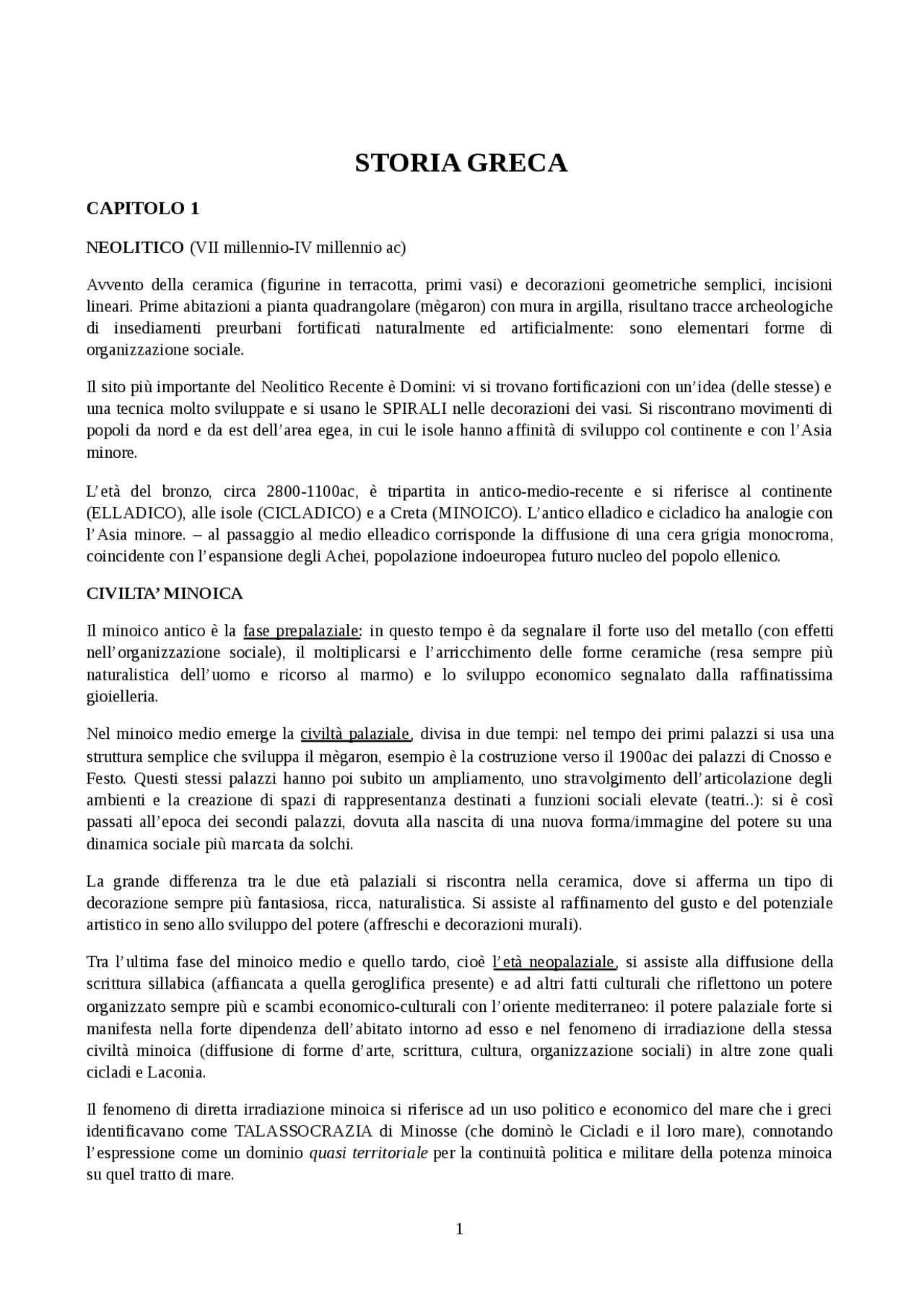 Storia Greca Docsity