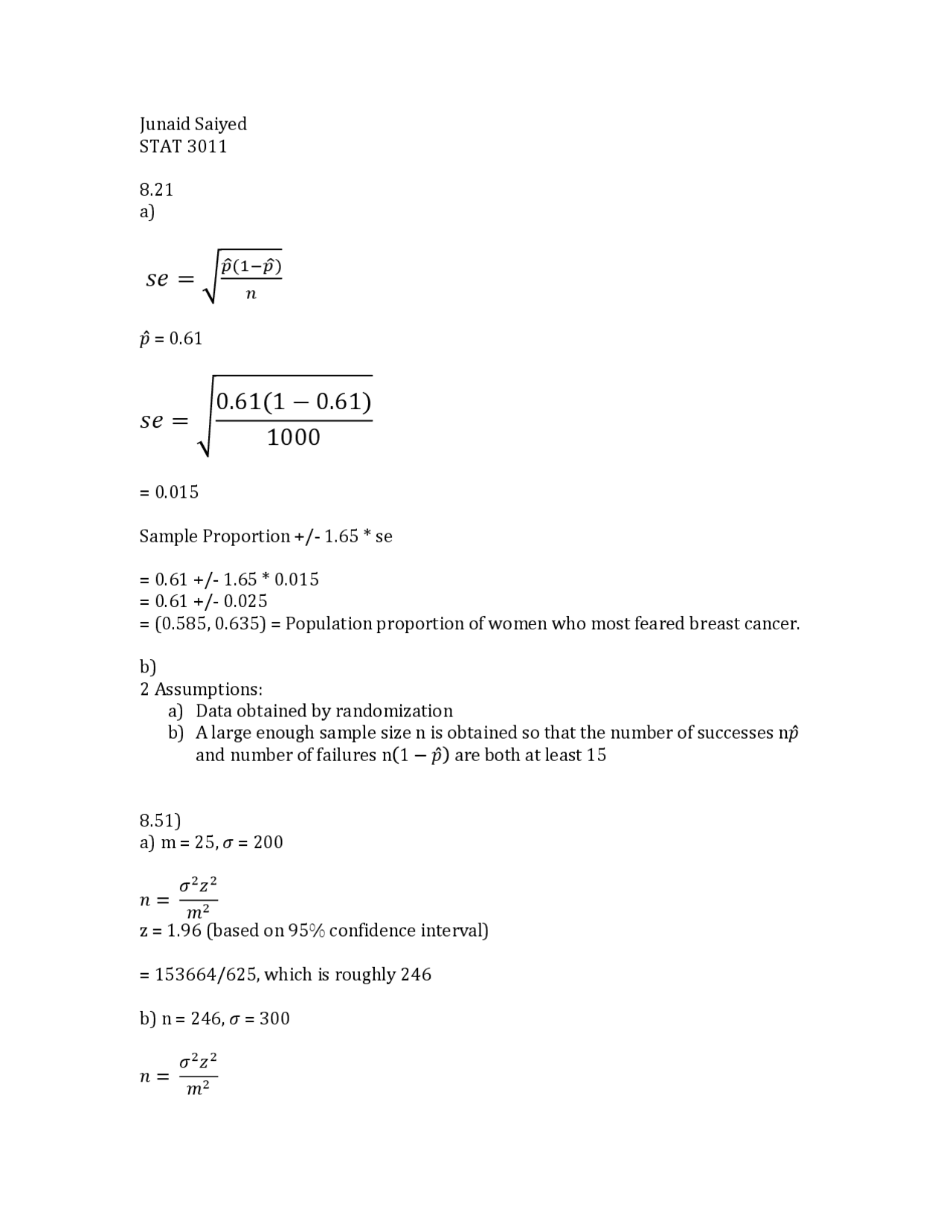 Homework 3 Final Docsity